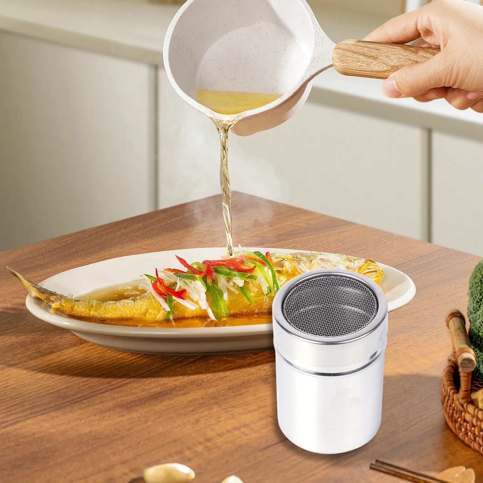 PGYONG Stainless Steel Seasoning Box Seasoning Jar Pepper Pepper Jar ...