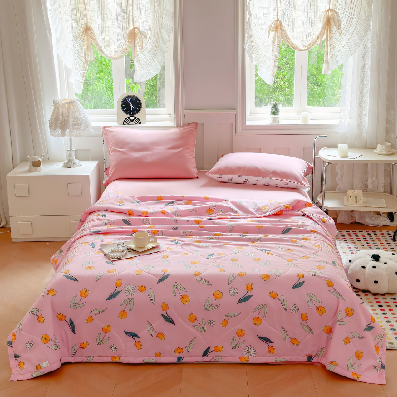 PGYONG Summer Quilt Washed Cotton Summer Cool Quilt Summer Quilt Thin ...
