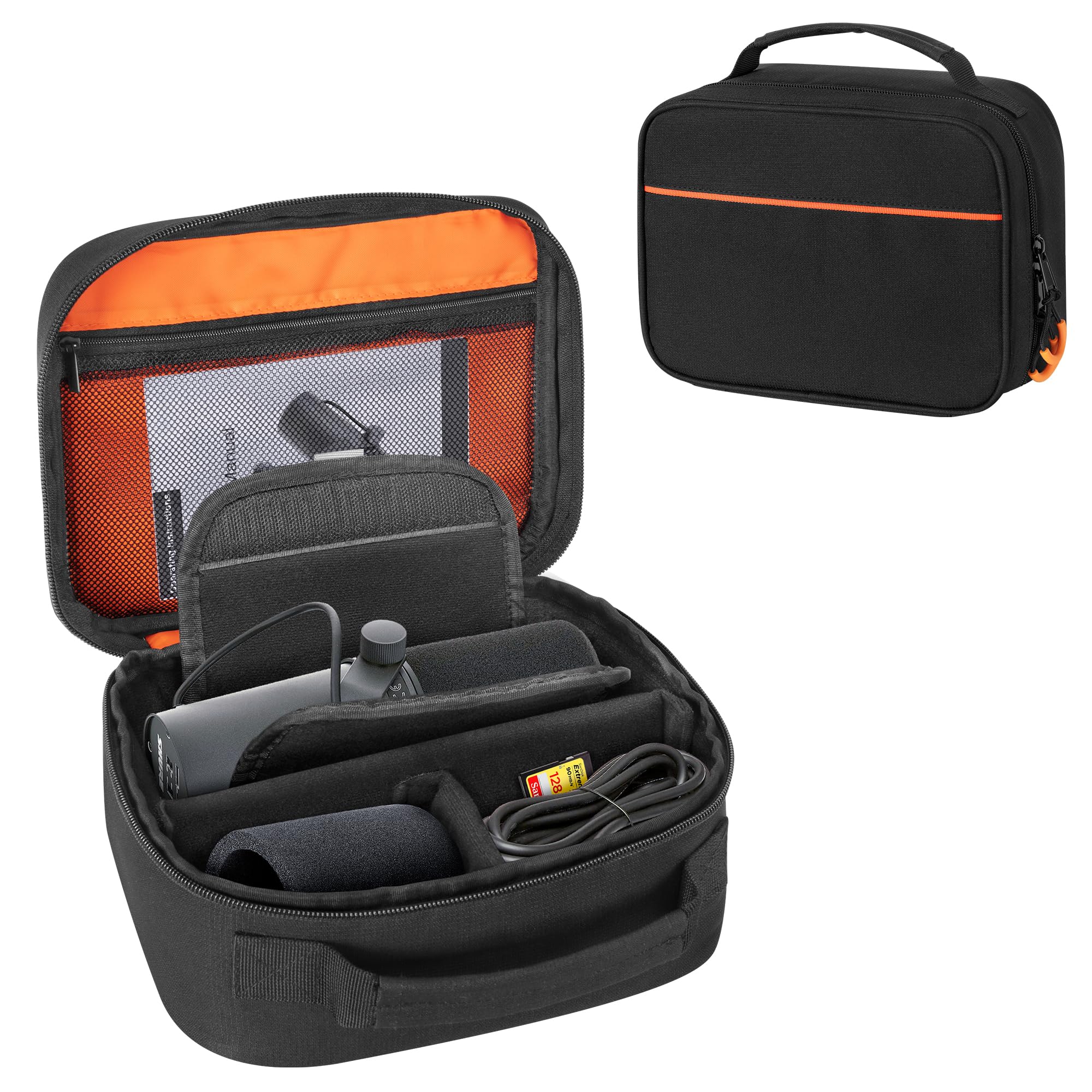 PGmoon Microphone Carry Case KEF16 Compatible with Shure SM7B/MV7/MV7X ...