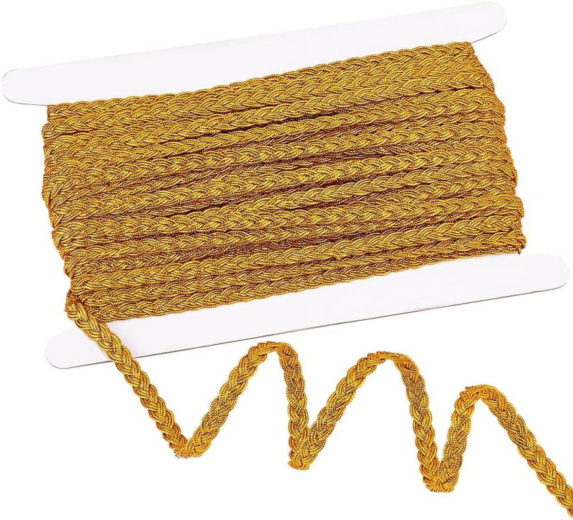 PH 1/4 inch Filigree Braid Trim 17.5 Yards Metallic Braid Lace Ribbon ...