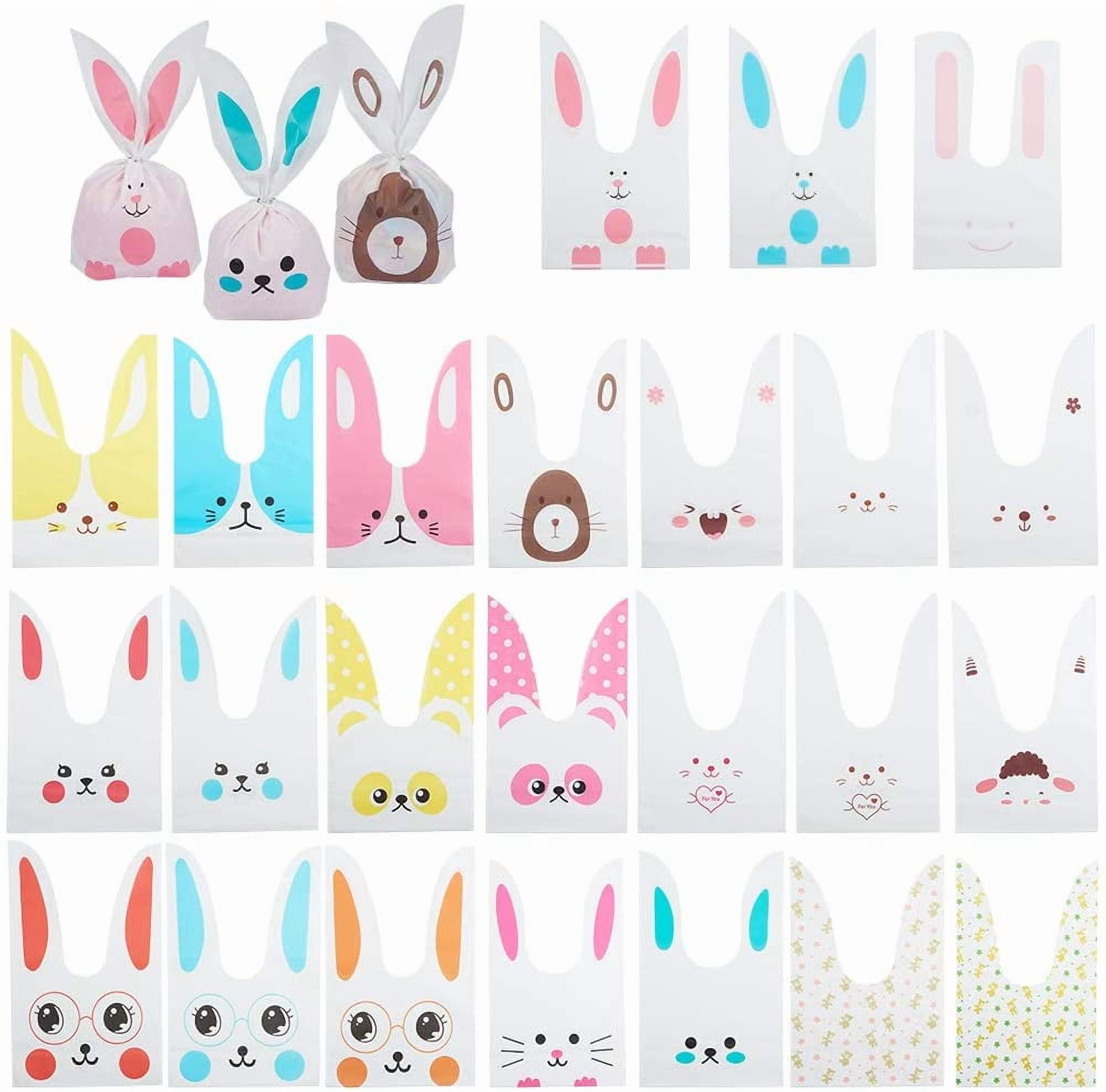 PH 100 Pcs Rabbit Ear Bag 25 Styles Candy Dessert Biscuits Cookies ...