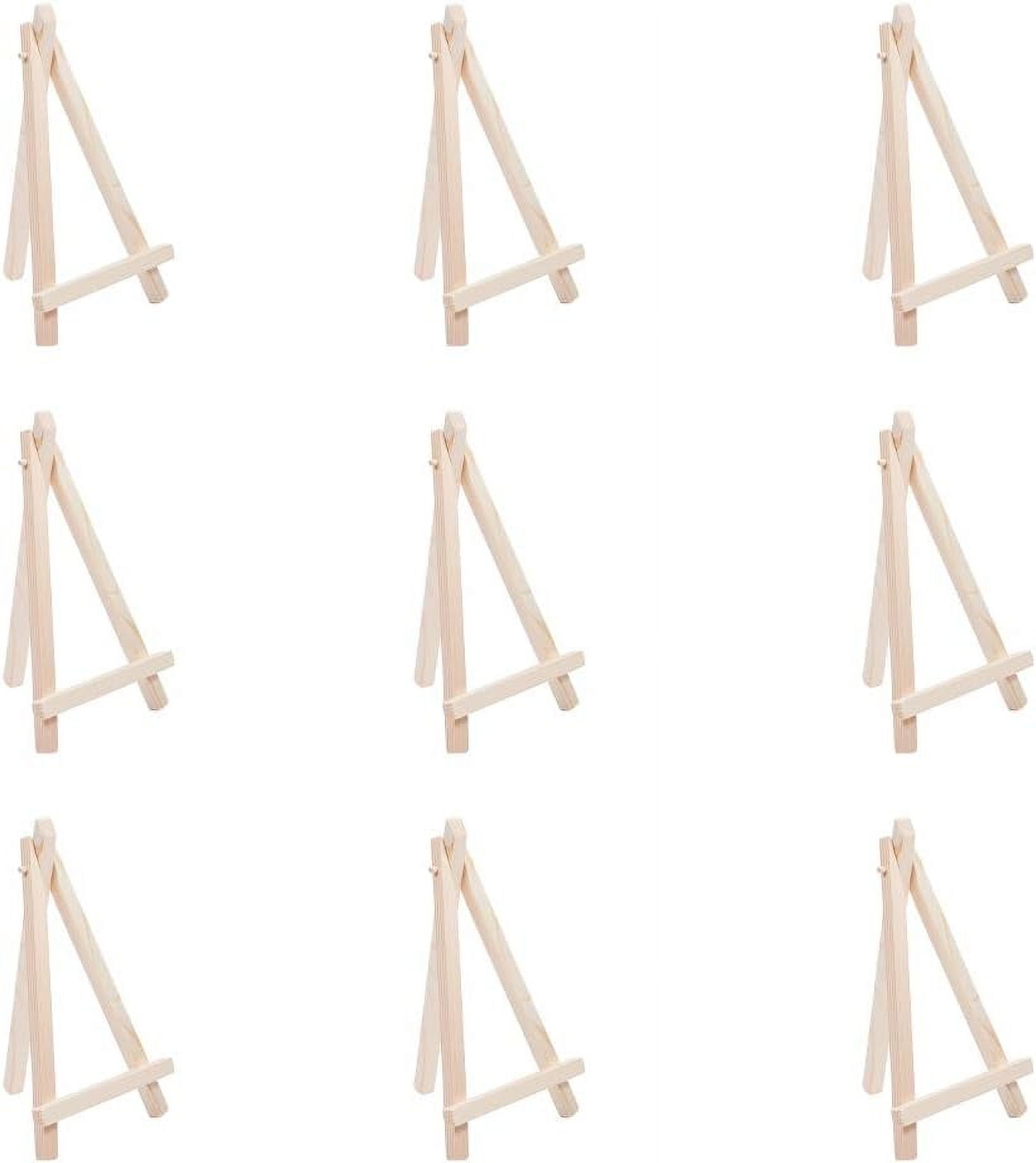 PH 15 pcs 6.5 Inch Natural Mini Wood Tripod Easel Photo Painting ...
