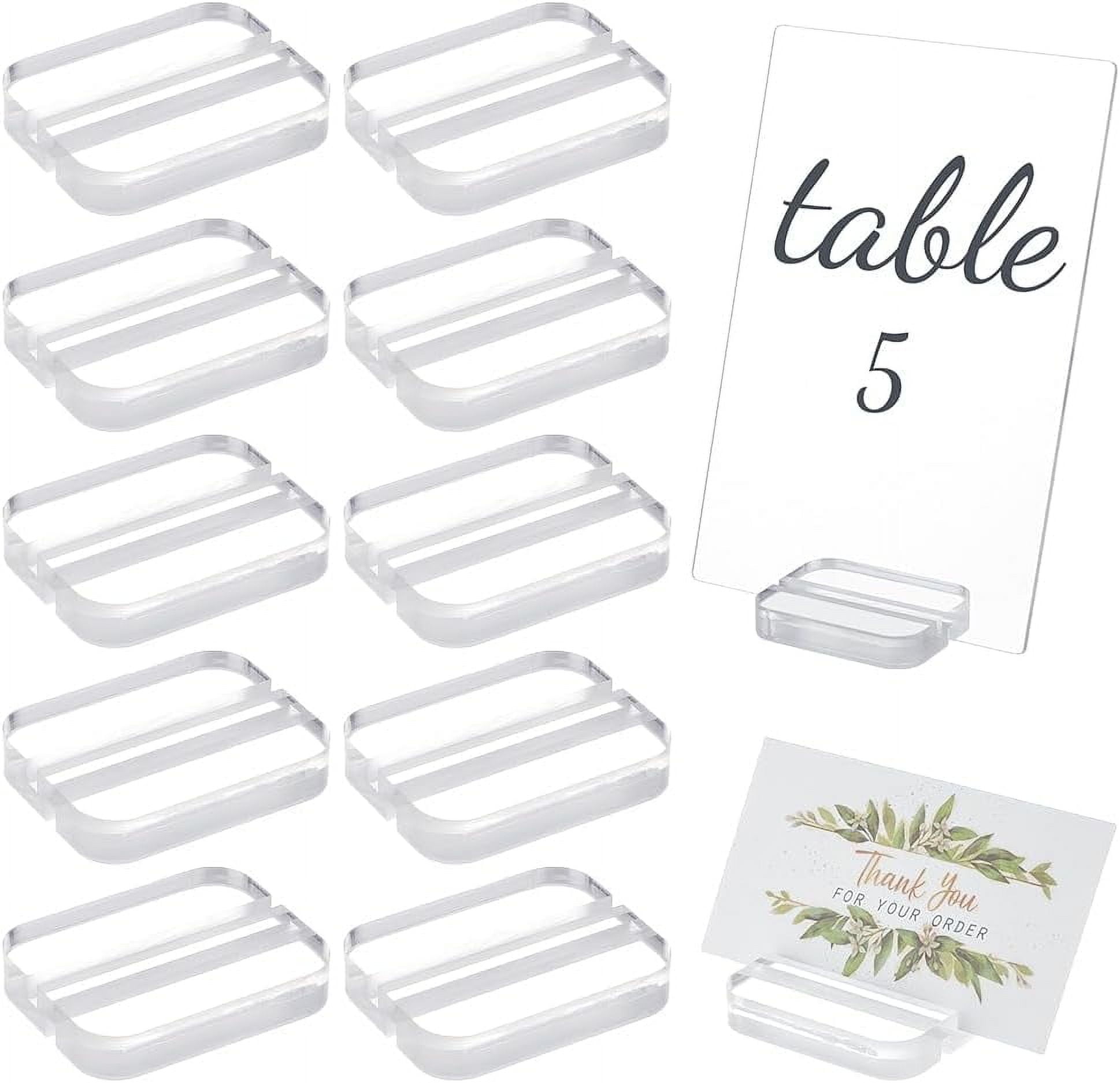 PH 15pcs Acrylic Card Holder Card Display Stand with Card Slot Place ...