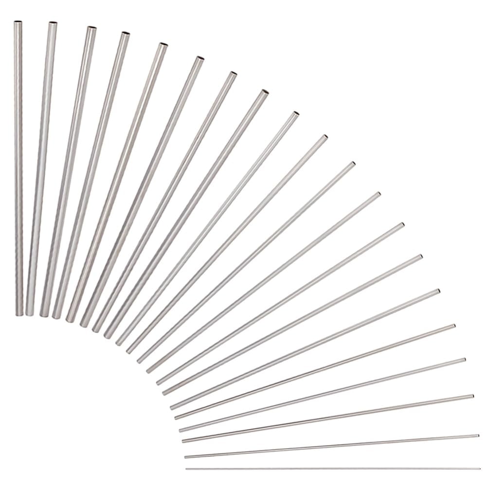 PH 17pcs Stainless Steel Tube 45# Steel Wire Winding Rods Round Metal ...
