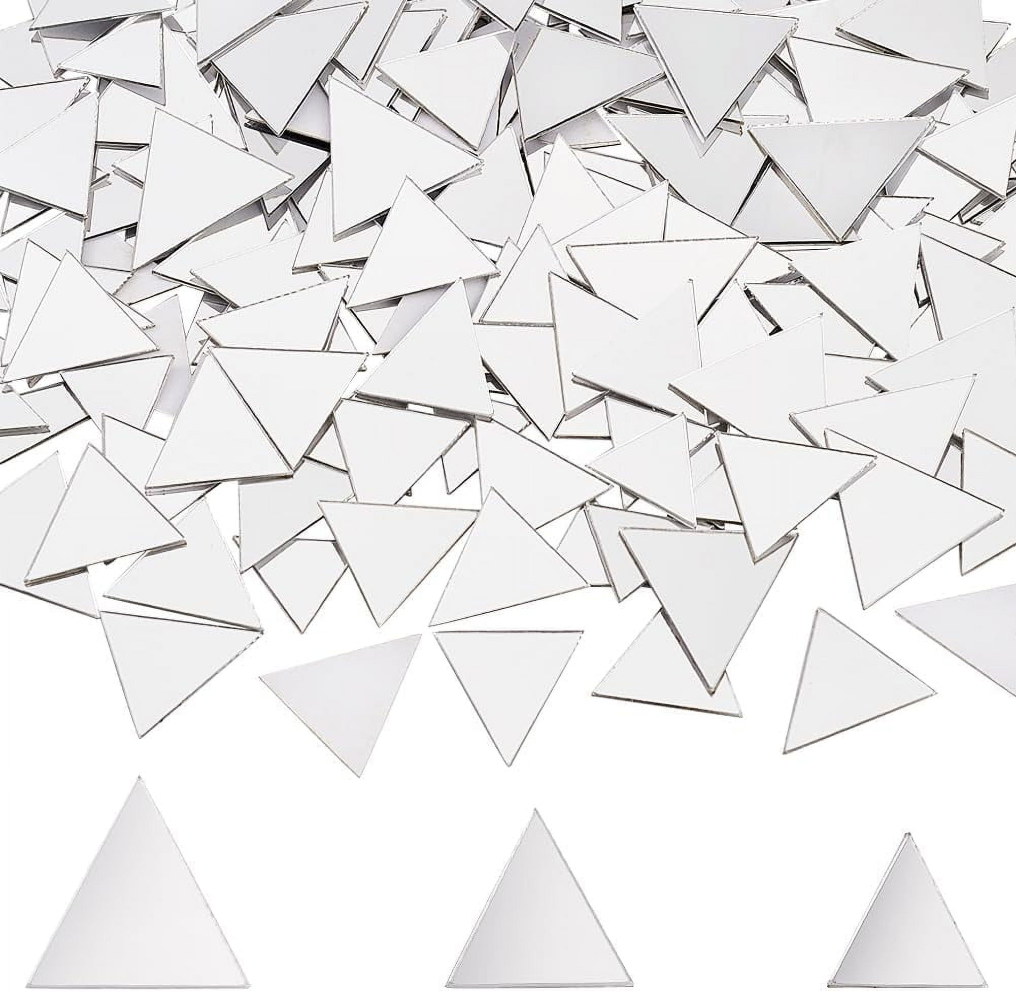 PH 210pcs Mini Mosaic Mirrors 3 Sizes Triangle Mirror Mosaic Tiles Self ...