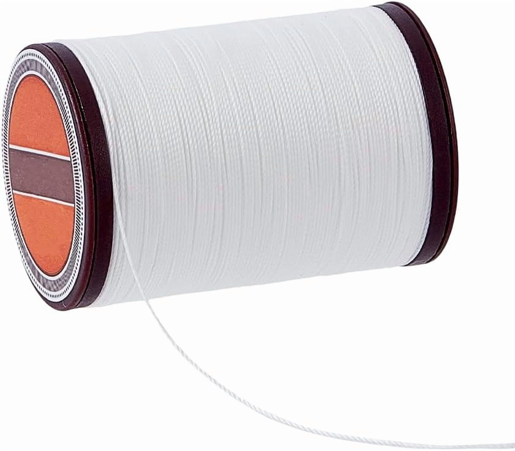 PH 218 Yards Natural Linen Thread 0.45mm Waxed Cord White Waxed Beading ...