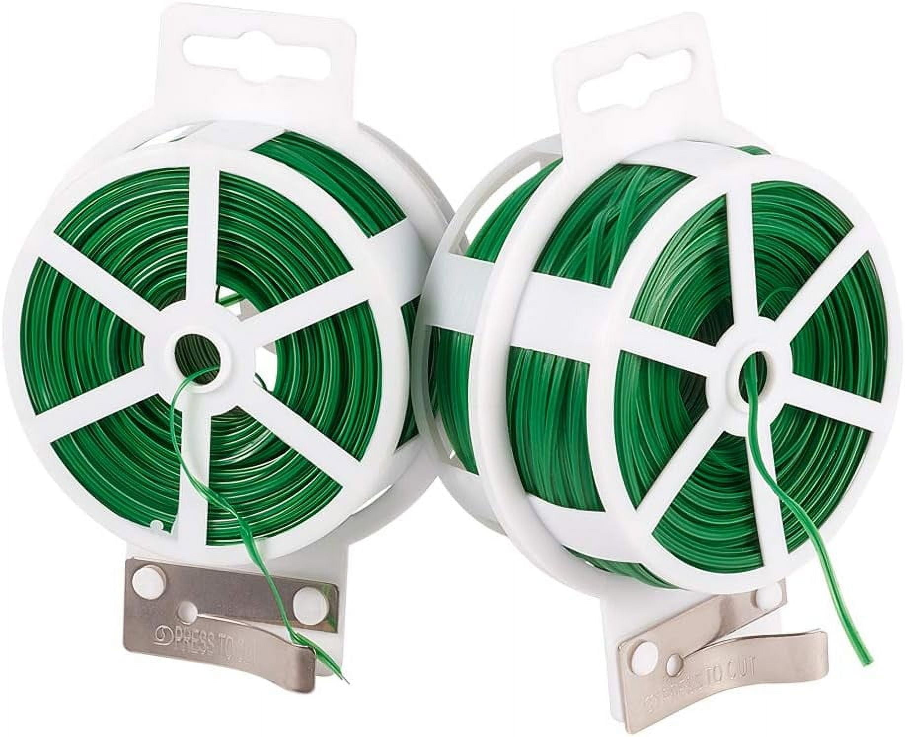 PH 2pcs 650 Feet Garden Plant Twist Tie Tomatoes Tie Twine with Cutter ...