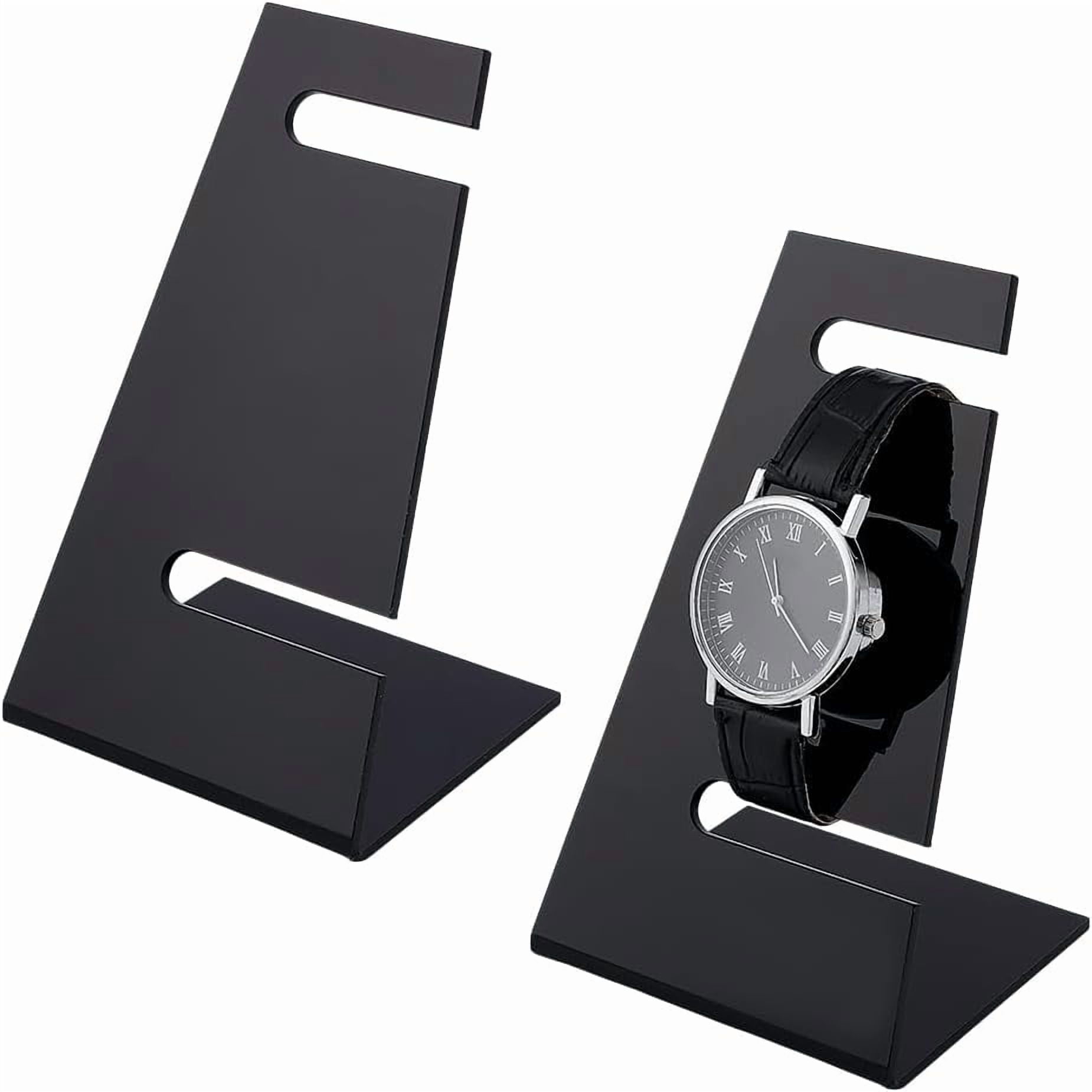 PH 2pcs Black Watch Stand Watch Holder Watches Organizer Acrylic ...