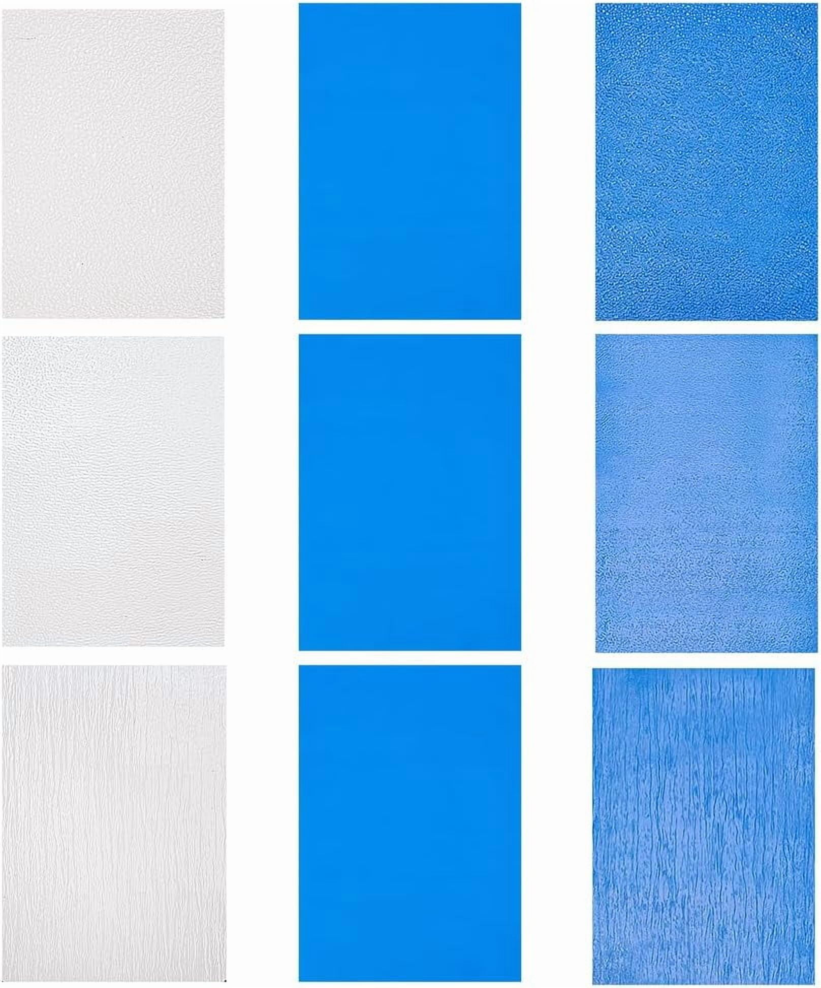 PH 3 Styles Water Effect Sheet 6 Sheets Textured Plastic Paper Clear ...