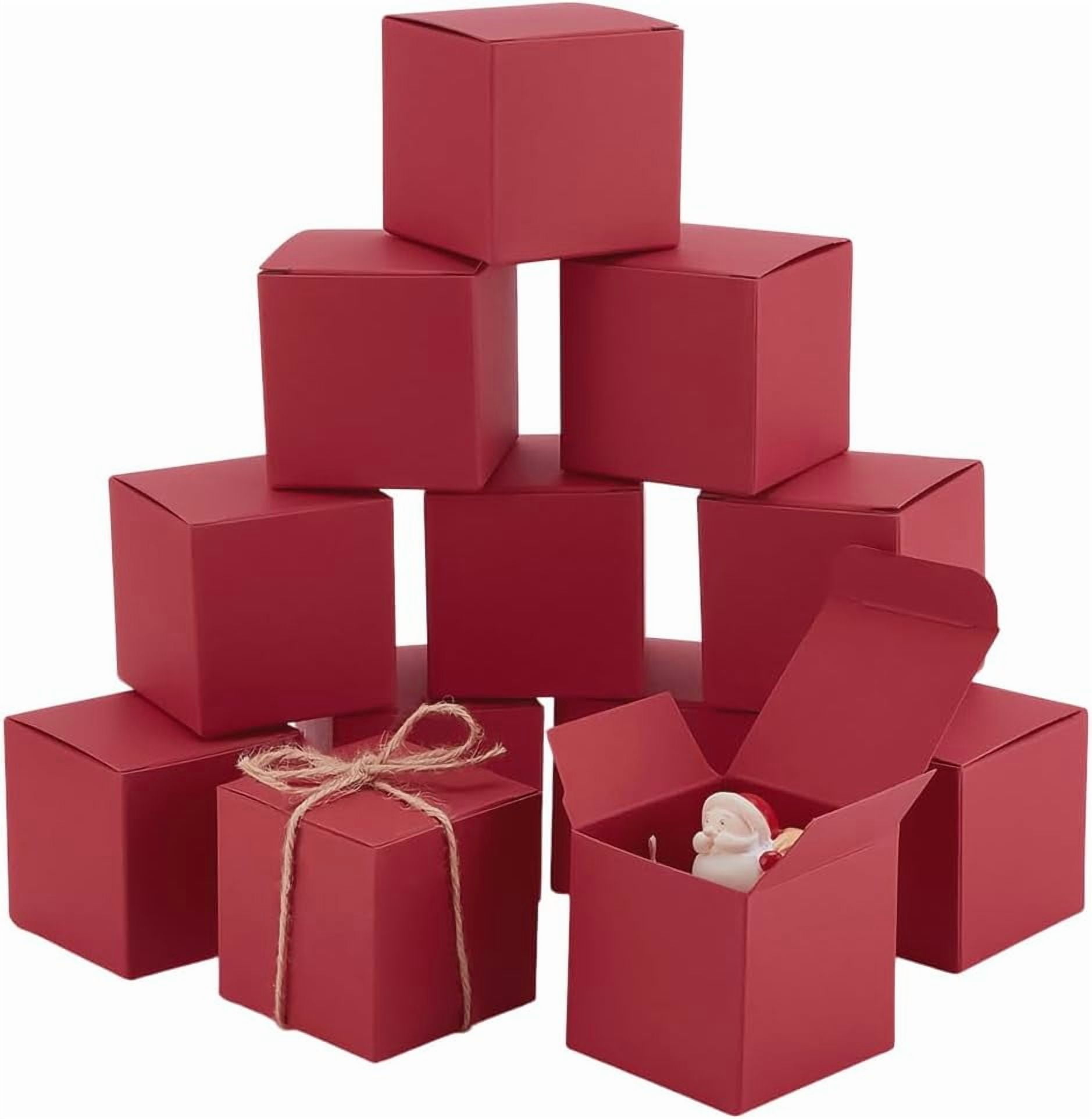 PH 30pcs Mini Square Paper Box 2 inch Gift Boxes Foldable Candy Box ...