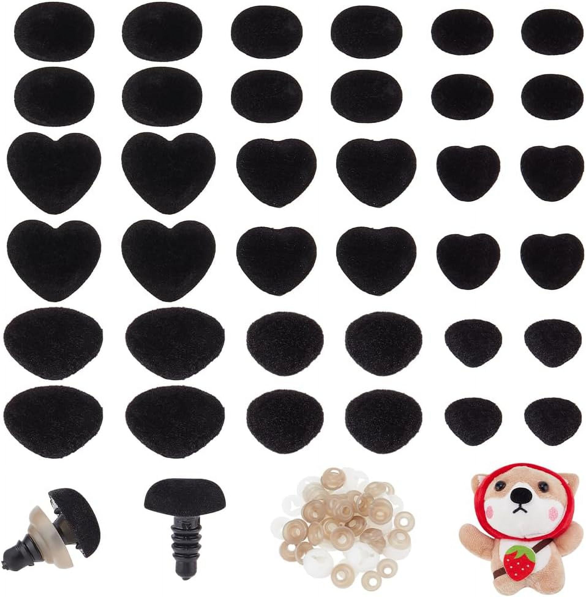 PH 36 Set Animal Safety Noses for Amigurumi Plastic Safety Craft Noses ...