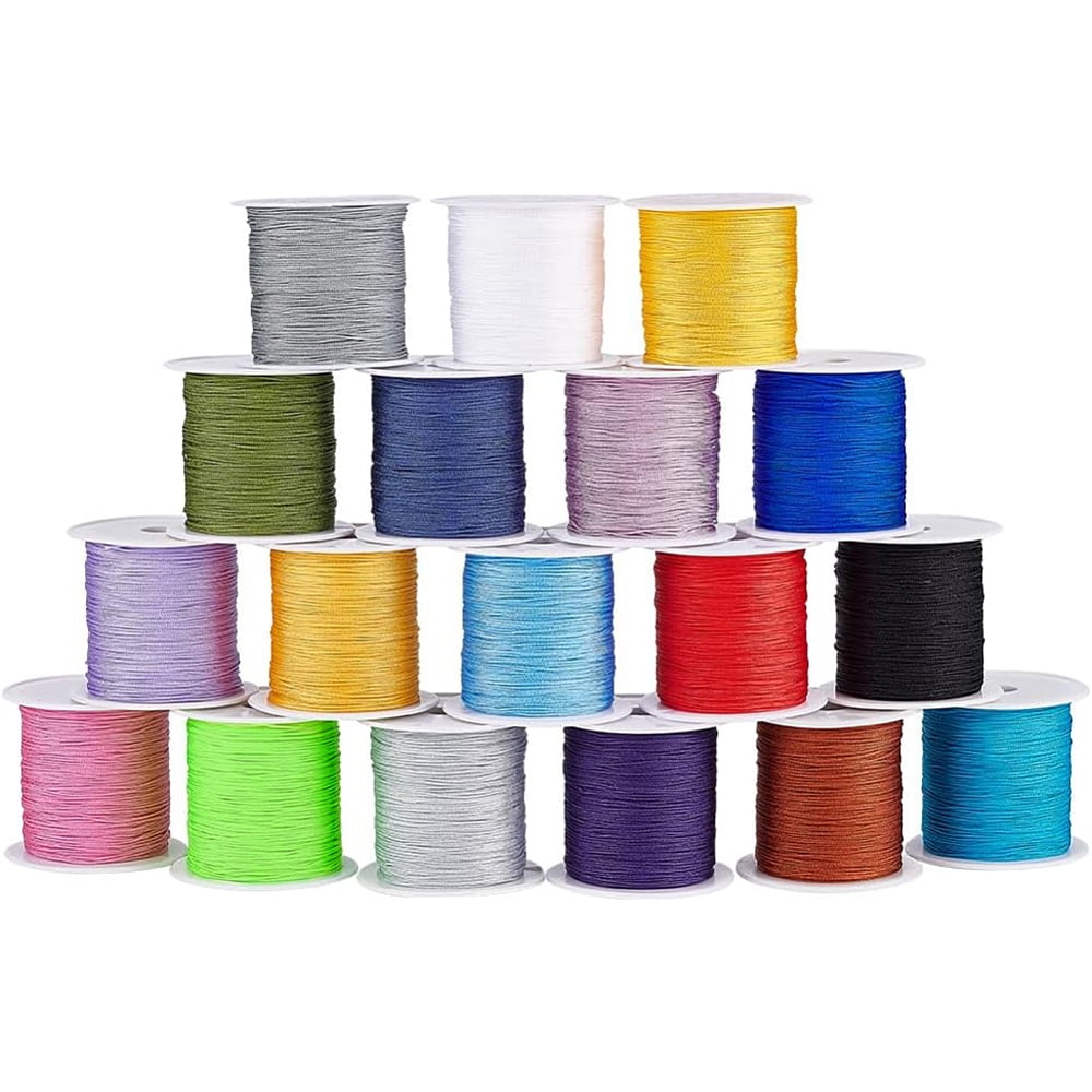 PH 378 Yards Nylon String Thread 18 Colors 0.4mm Beading String ...