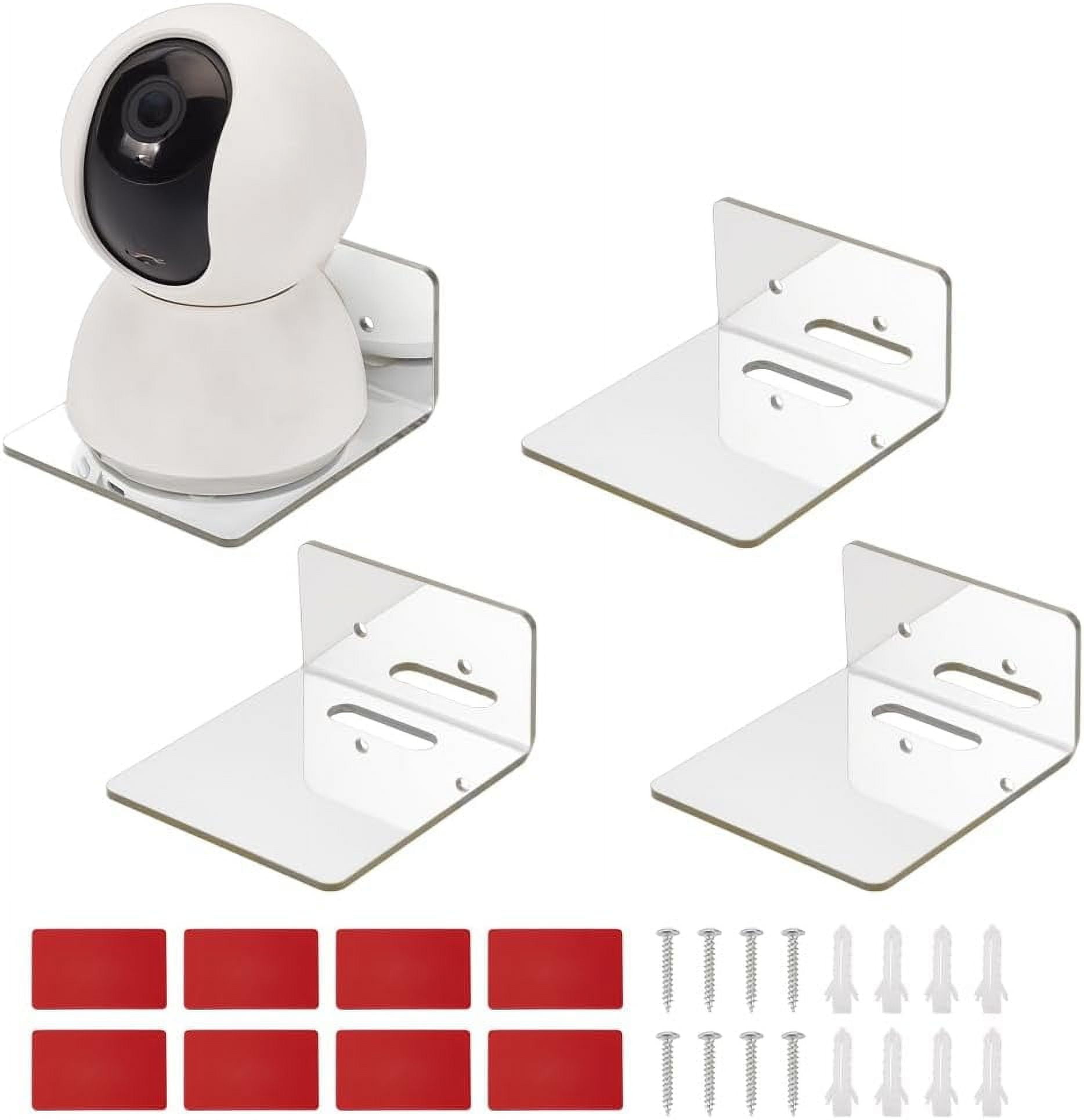 PH 4 Sets Acrylic Floating Shelves Wall Mounted Display Silver Wall ...