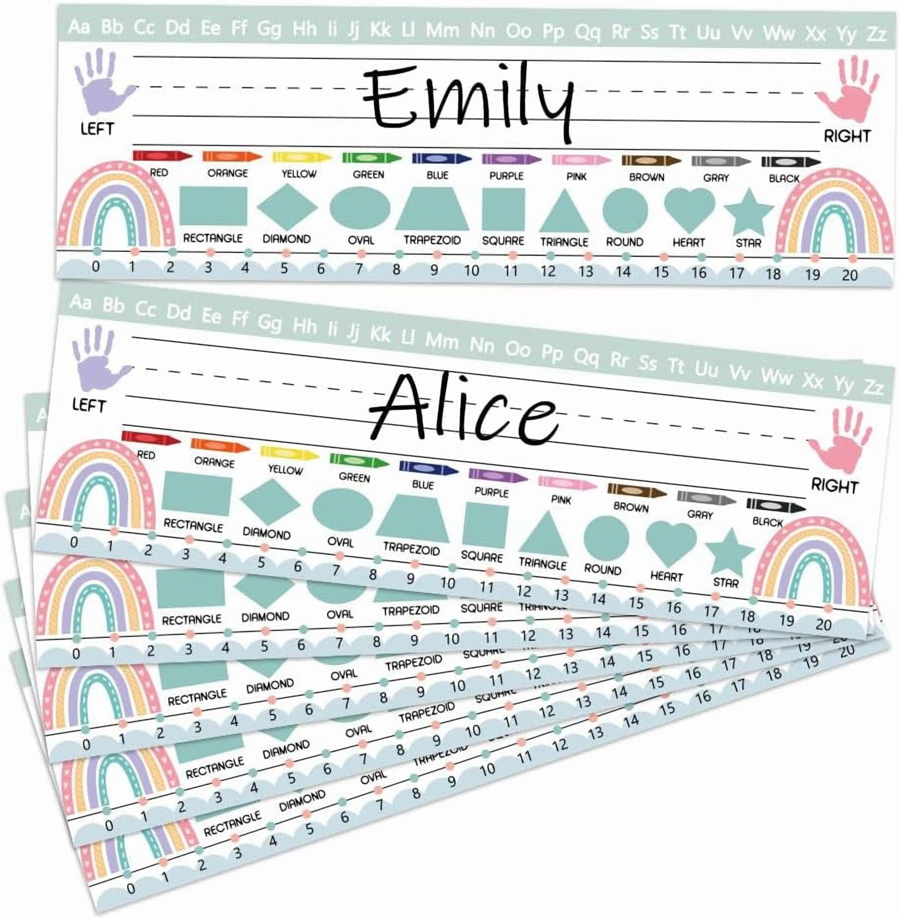 PH 40pcs Name Plates Big Name Tags Paper Name Labels Writable Name ...