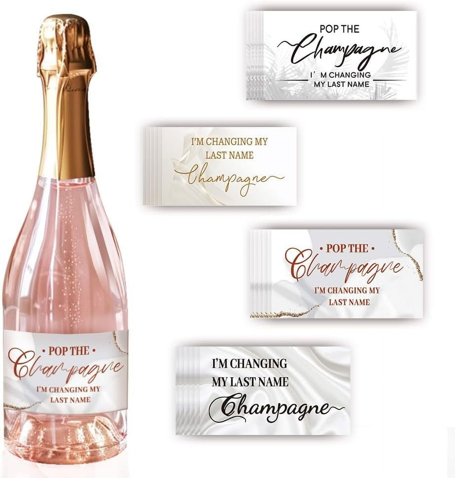 PH 40pcs Wine Label Mini Champagne Labels 4 Styles Wine Bottle Labels ...