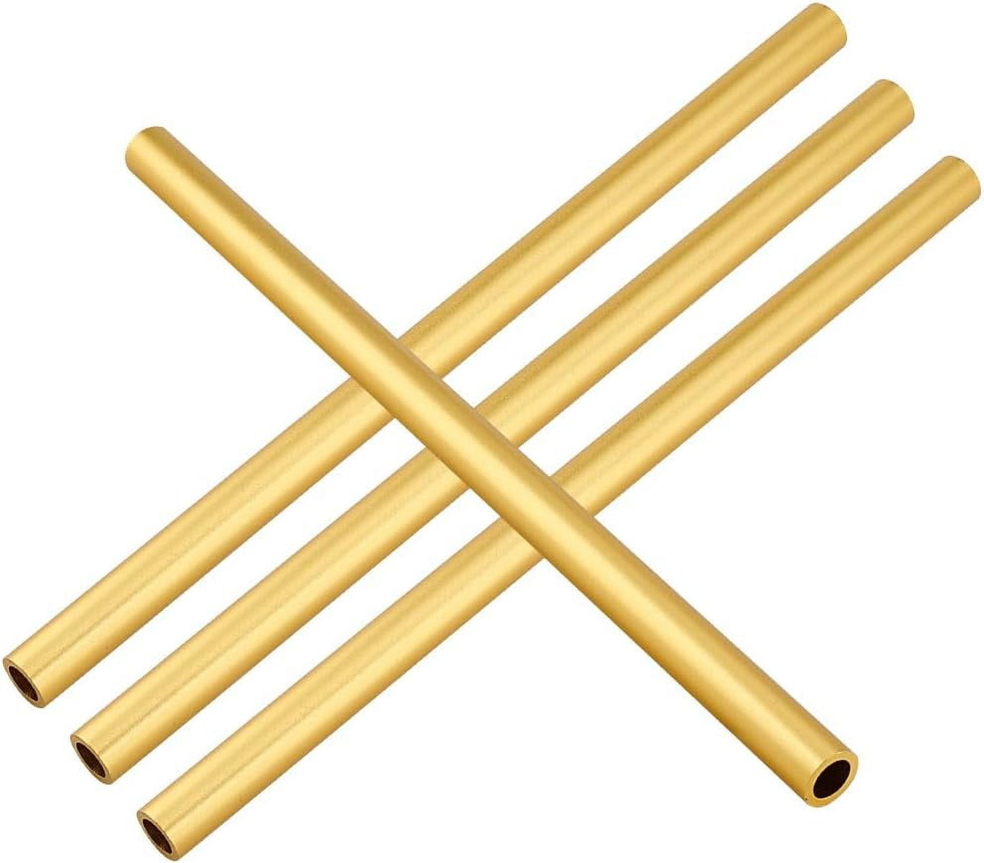 PH 4pcs Aluminium Tubing Gold Metal Pipe 13mm OD Round Tube Metal ...