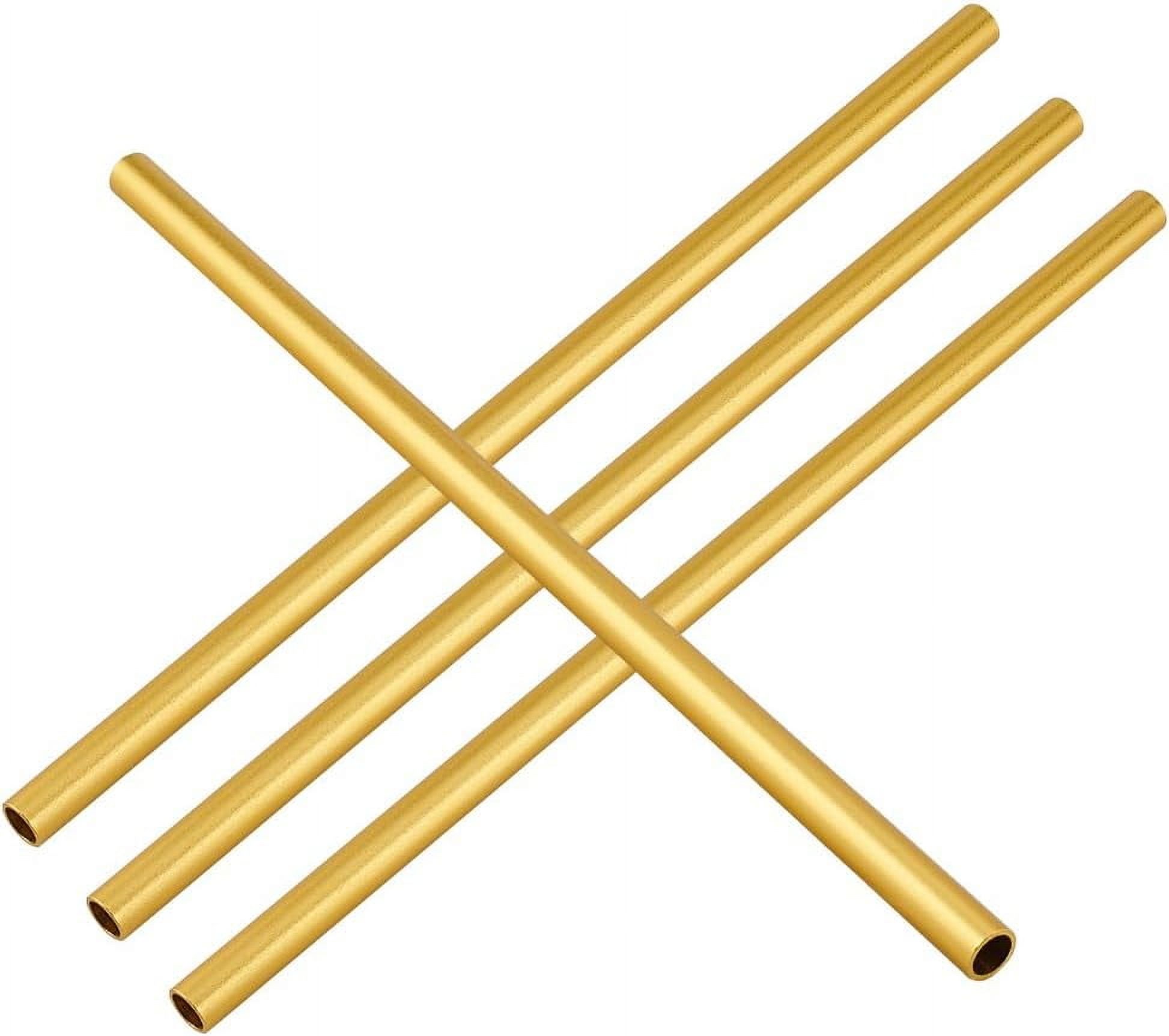 PH 4pcs Aluminum Round Tube Gold Metal Pipe 9.5mm OD Tube 1mm Wall ...