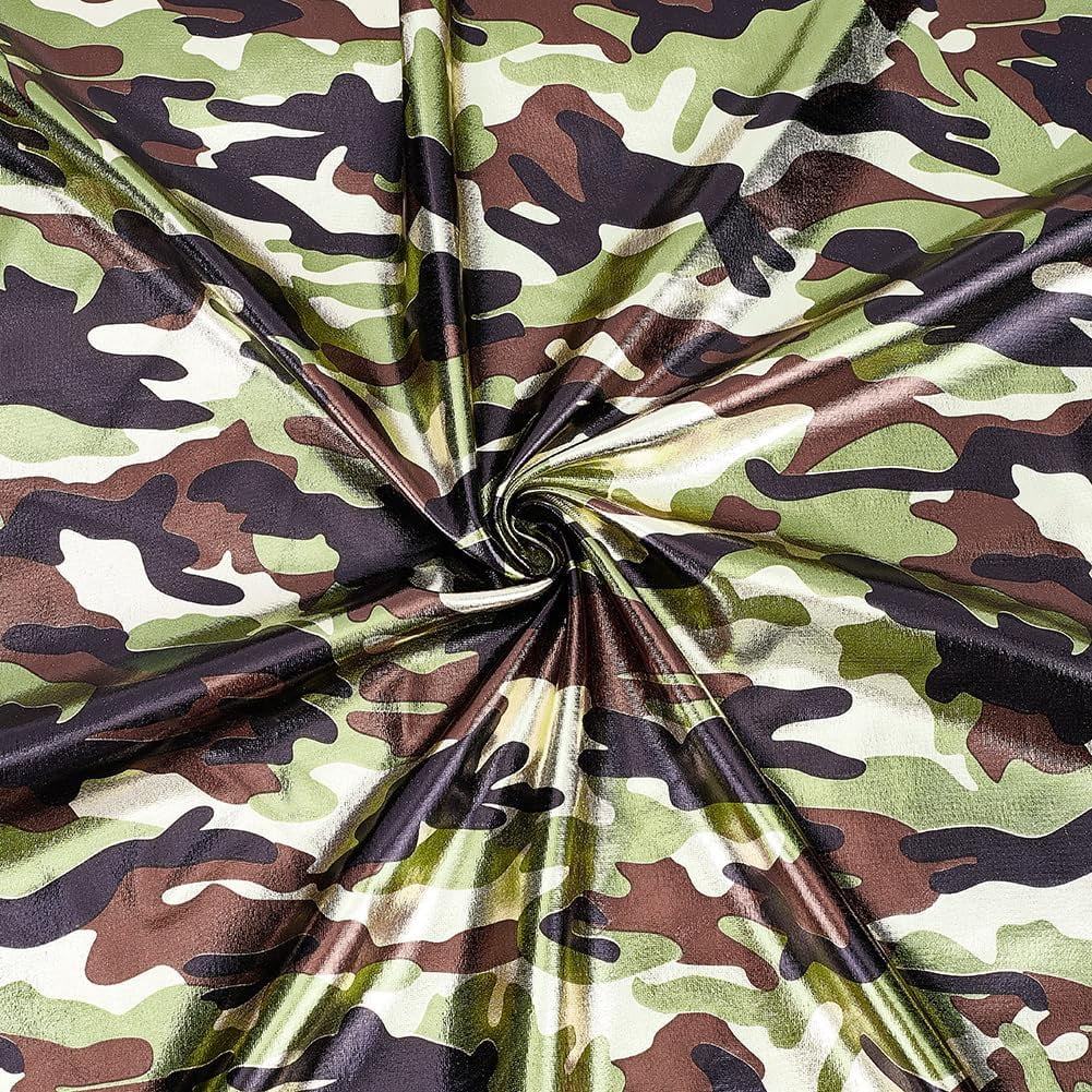 PH 59 inch x 1 Yard Foil Stretch Fabric Metallic Foil Spandex Hologram ...