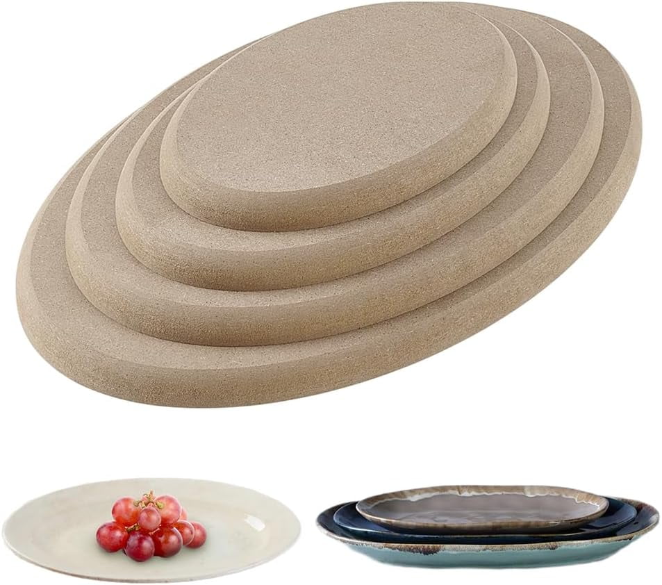 PH 6 Size Oval Pottery Molds for Handbuilding MDF Wood Boards Slump ...