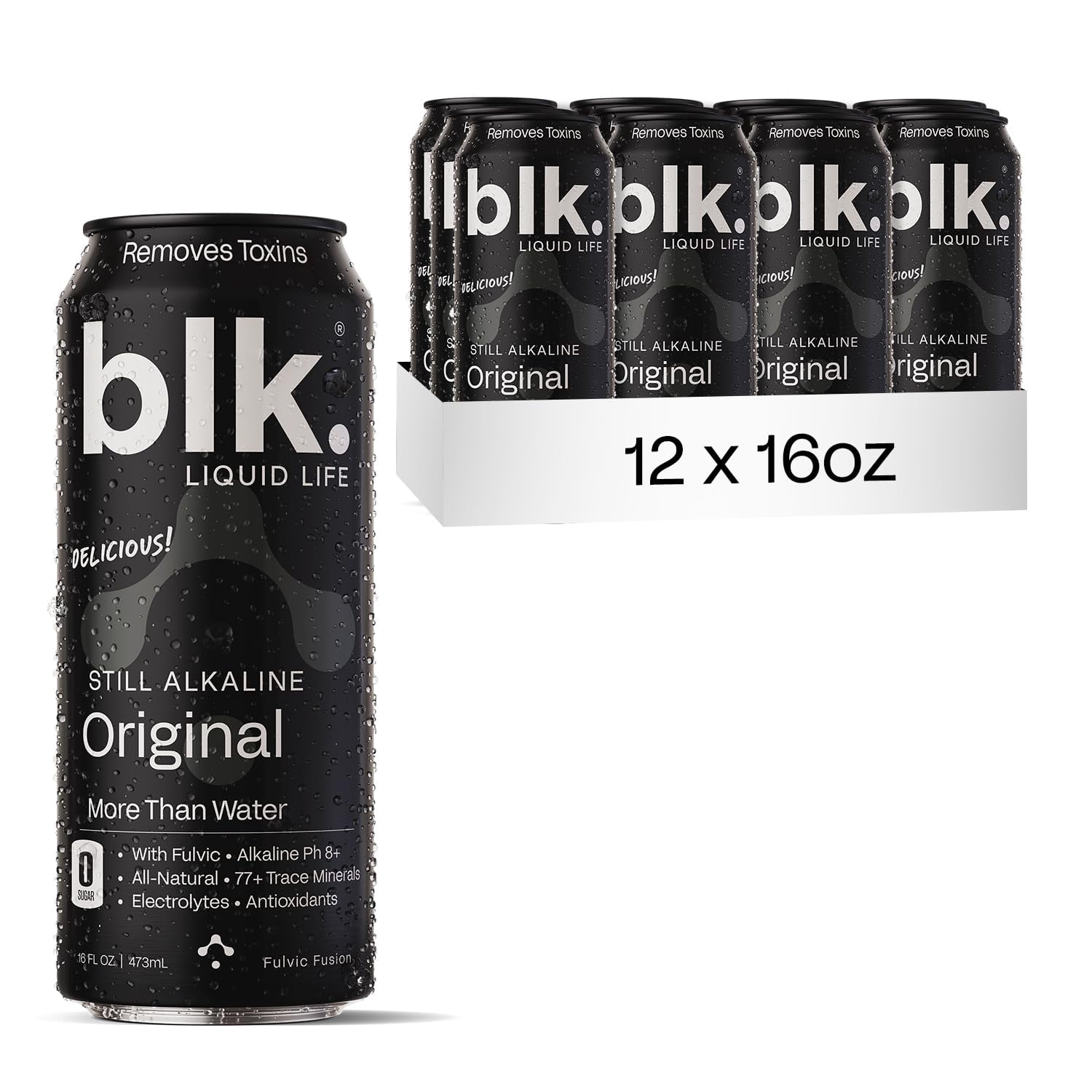 PH 8+ Natural Alkaline Mineral Still Water Electrolyte Infused with ...
