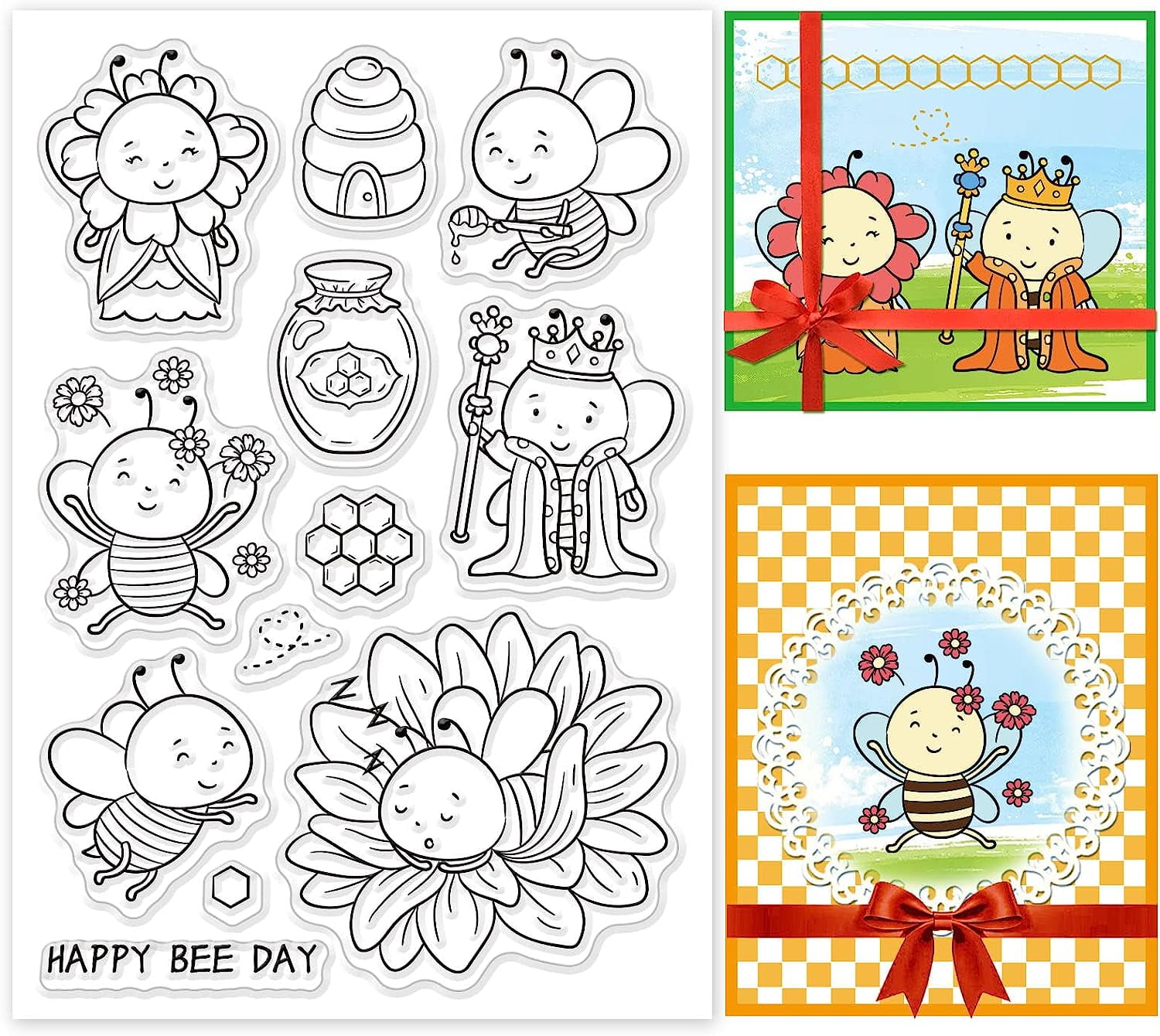 PH Bee Clear Stamps Honey Silicone Transparent Stamps PVC Plastic ...