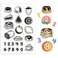 PH Cake Stamp Vintage Clear Stamps Food Silicone Stamp Transparent ...