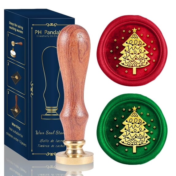 PH Christmas Tree Wax Seal Stamp for Christmas Vintage Sealing Wax ...