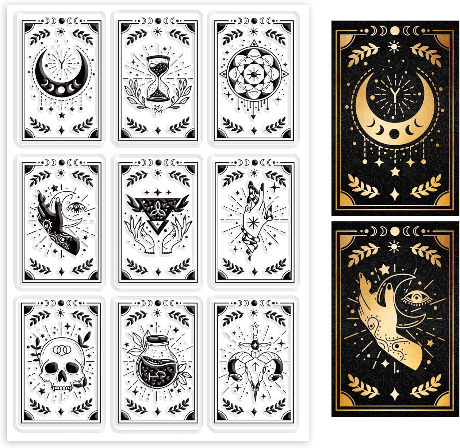 PH Magic Card Stamp PVC Plastic Clear Stamps Theme Stamps Gothic Goat ...