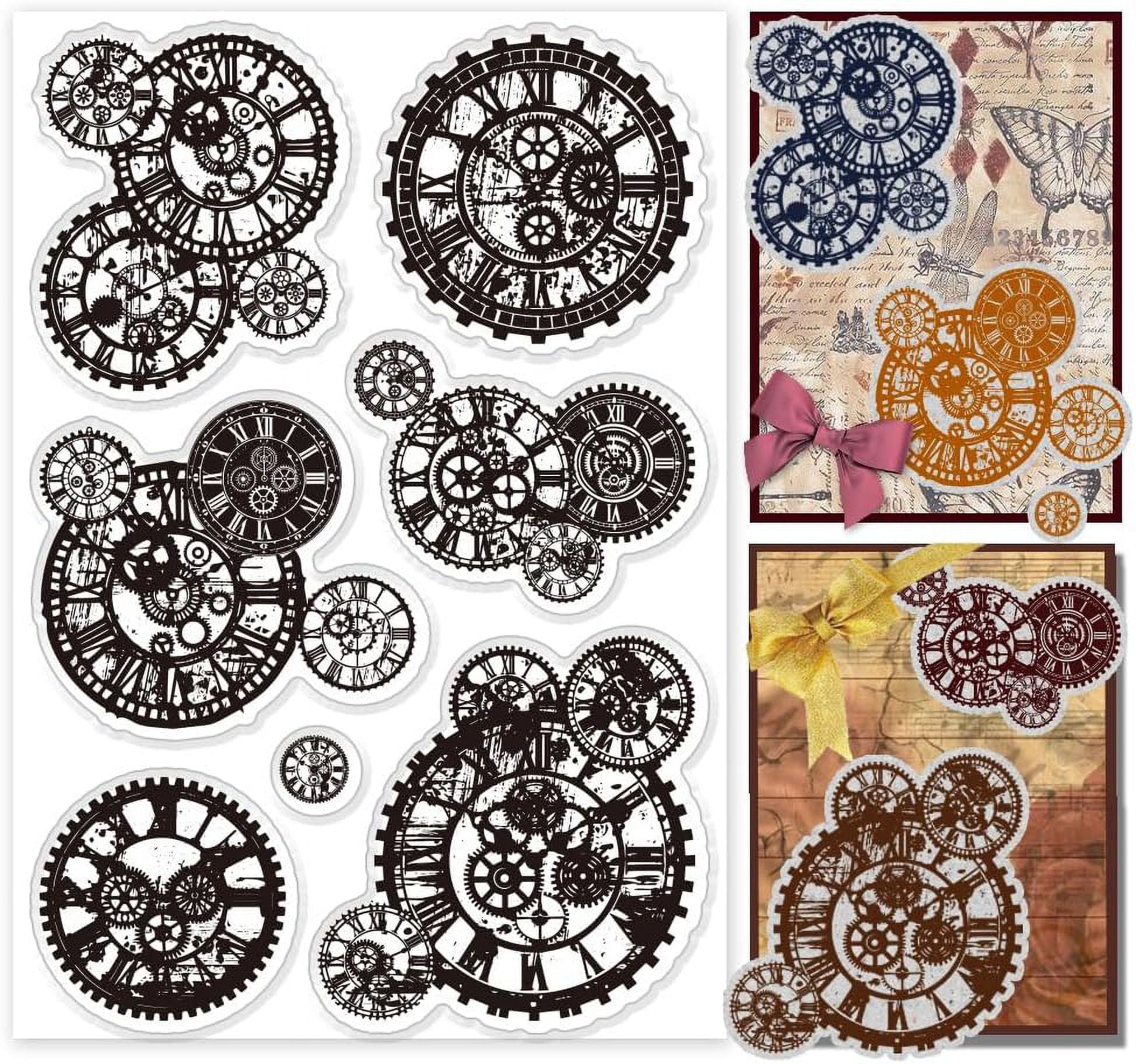 PH Mechanical Gears Clear Stamp Craft Stamps Gear Patterns Rubber ...