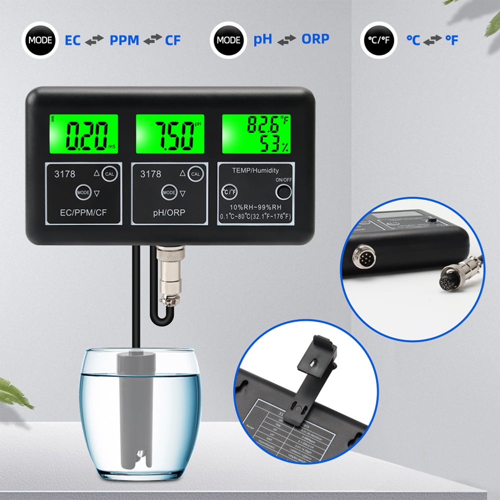 PH Meter,1 Ph And Removable Quality Tester Water Water In 1 With Rs485 ...