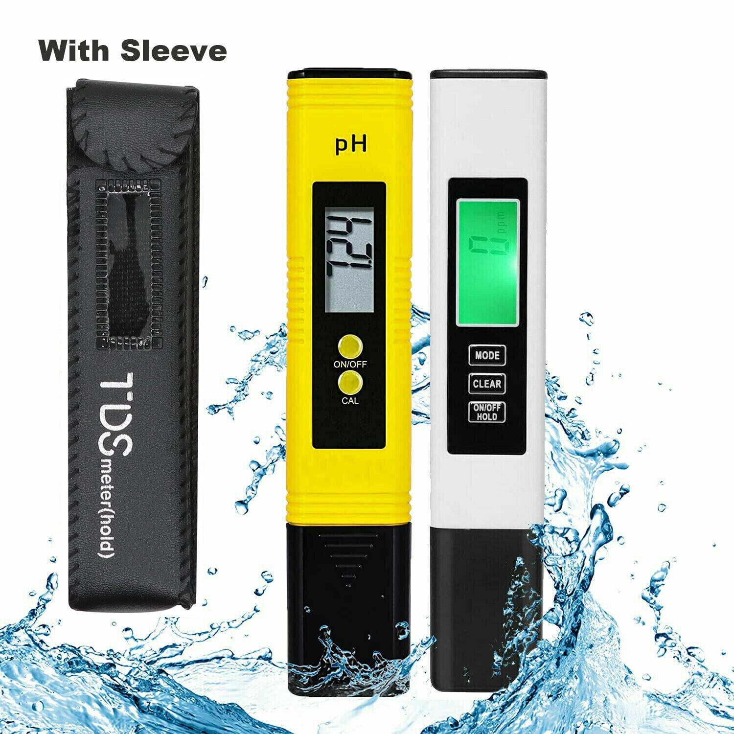 PH Meter + 3-in-1 TDS/EC/Temperature Tester Pen Combo Digital Water ...