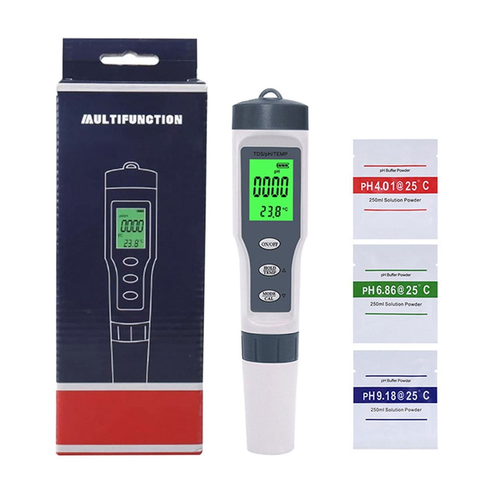 PH Meter 3 in1 TDS/Temp Water Quality Tester Pen Conductivity Detector ...