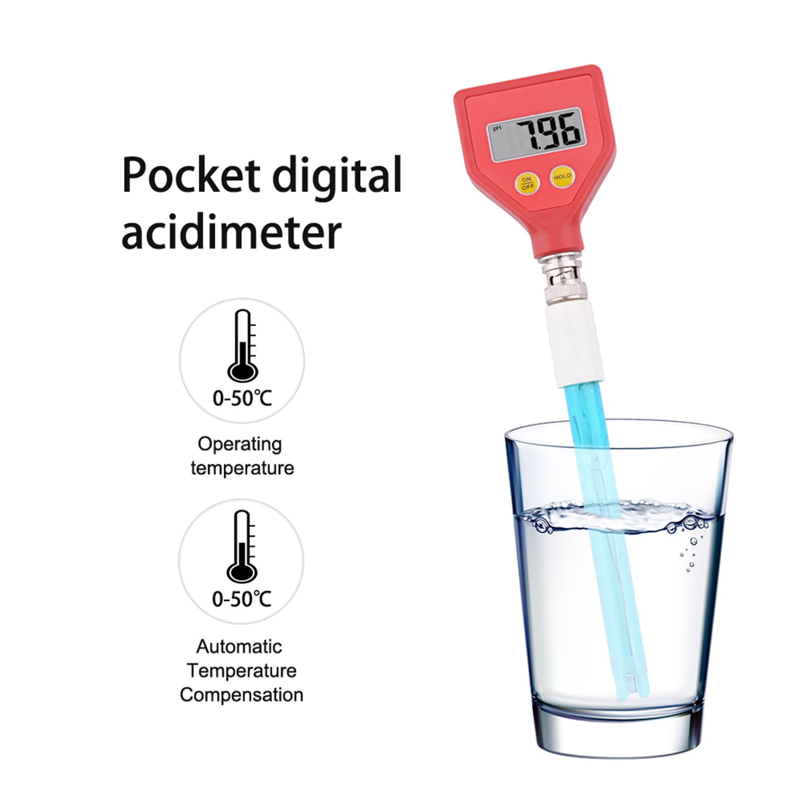 PH Meter Digital Acidity Meter PH Tester Soil Meter Tester For Plants ...