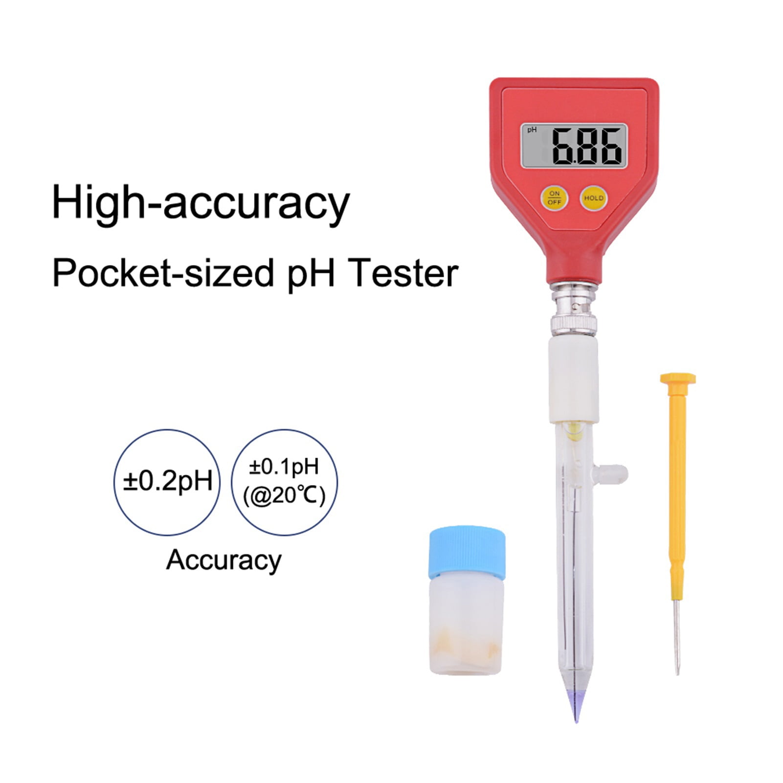 PH Meter Digital Acidity Meter PH Tester Soil Meter Tester For Plants ...