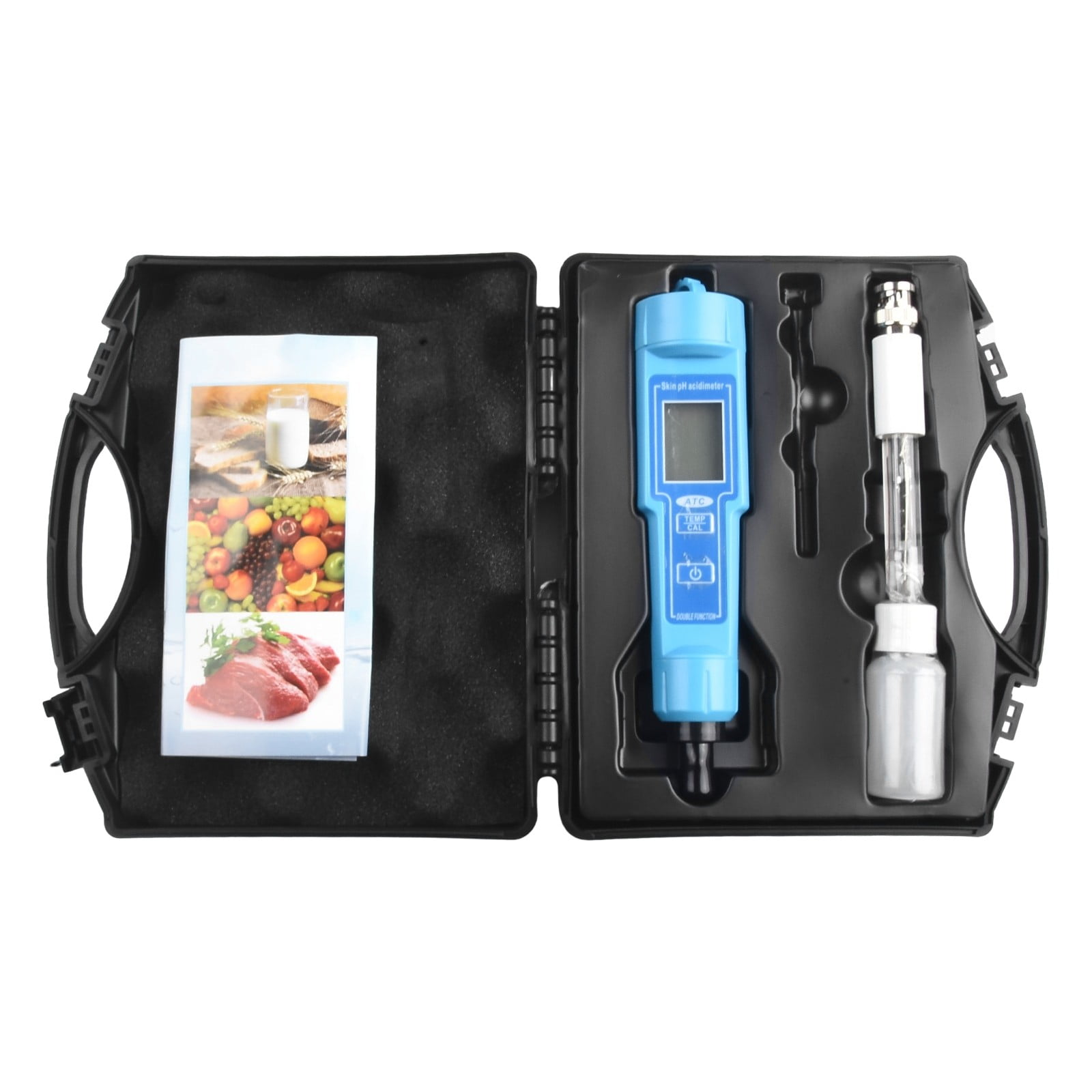 PH Meter Thermometer Pen for Food Soil Fruits Meat Lab Digital Acidity ...