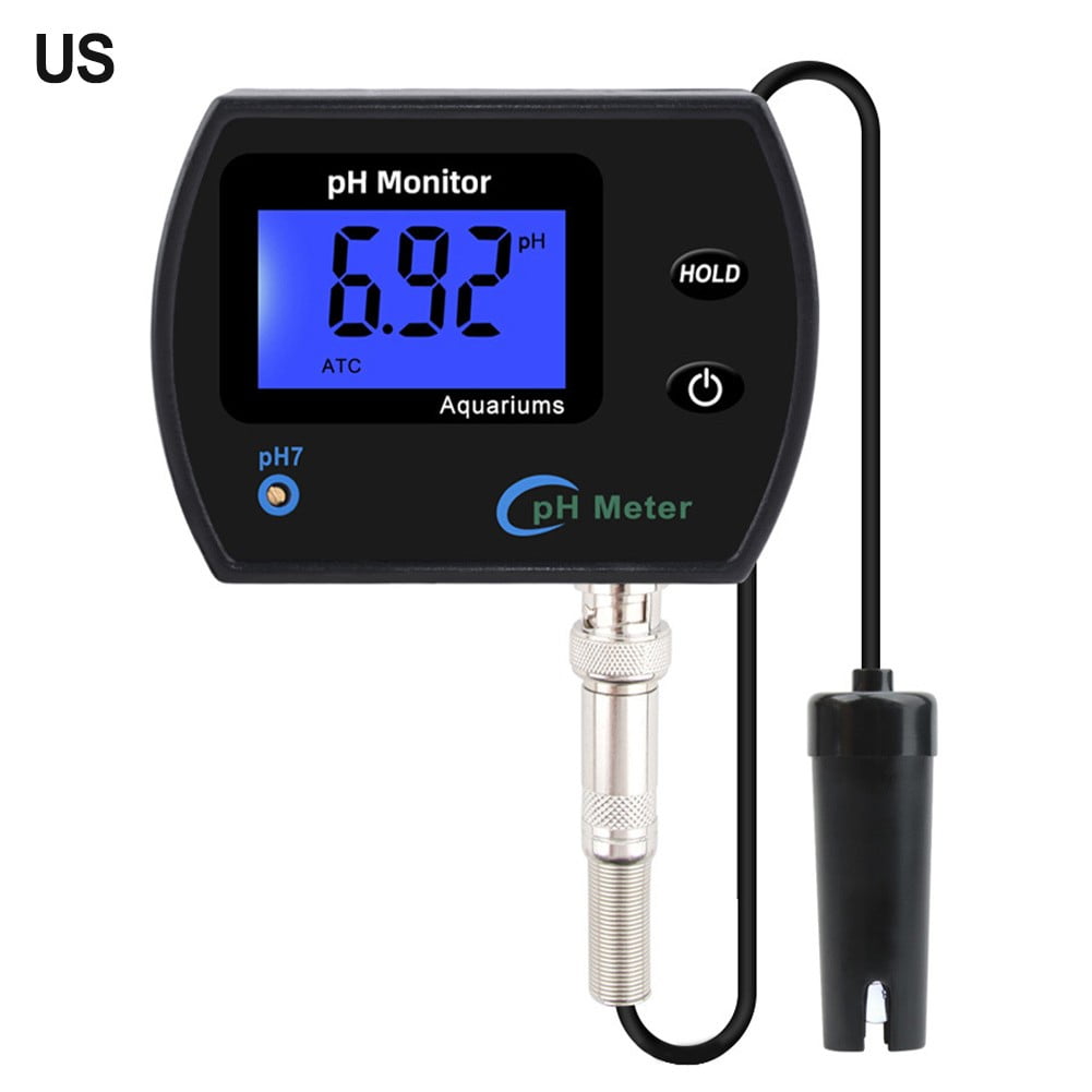 PH Meter for Aquarium Water Quality Monitor Acido Meter EU/ PH-990 ...
