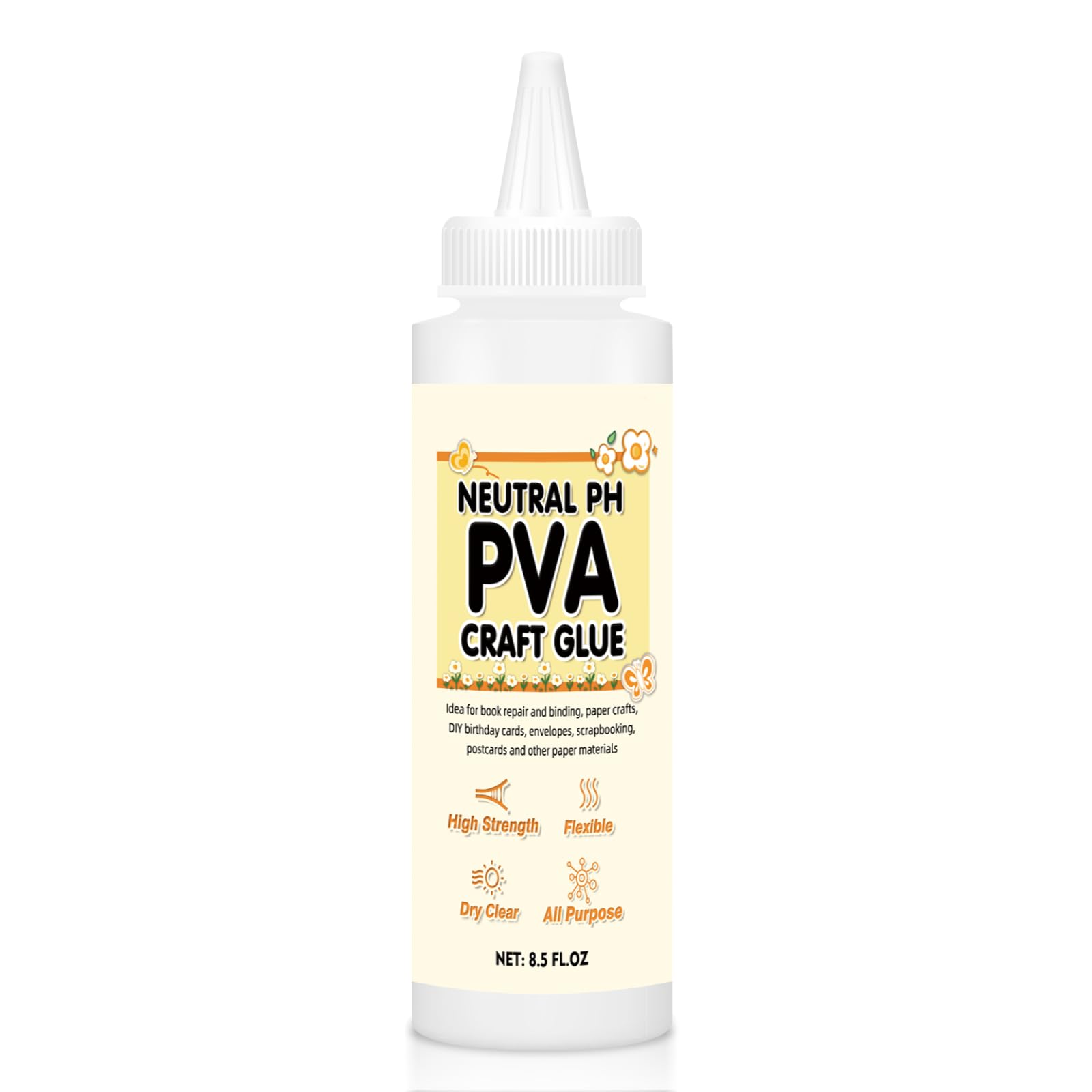 PH Neutral PVA Glue 8.5 MDA05 Oz, Archival Quality Acid-Free PVA ...