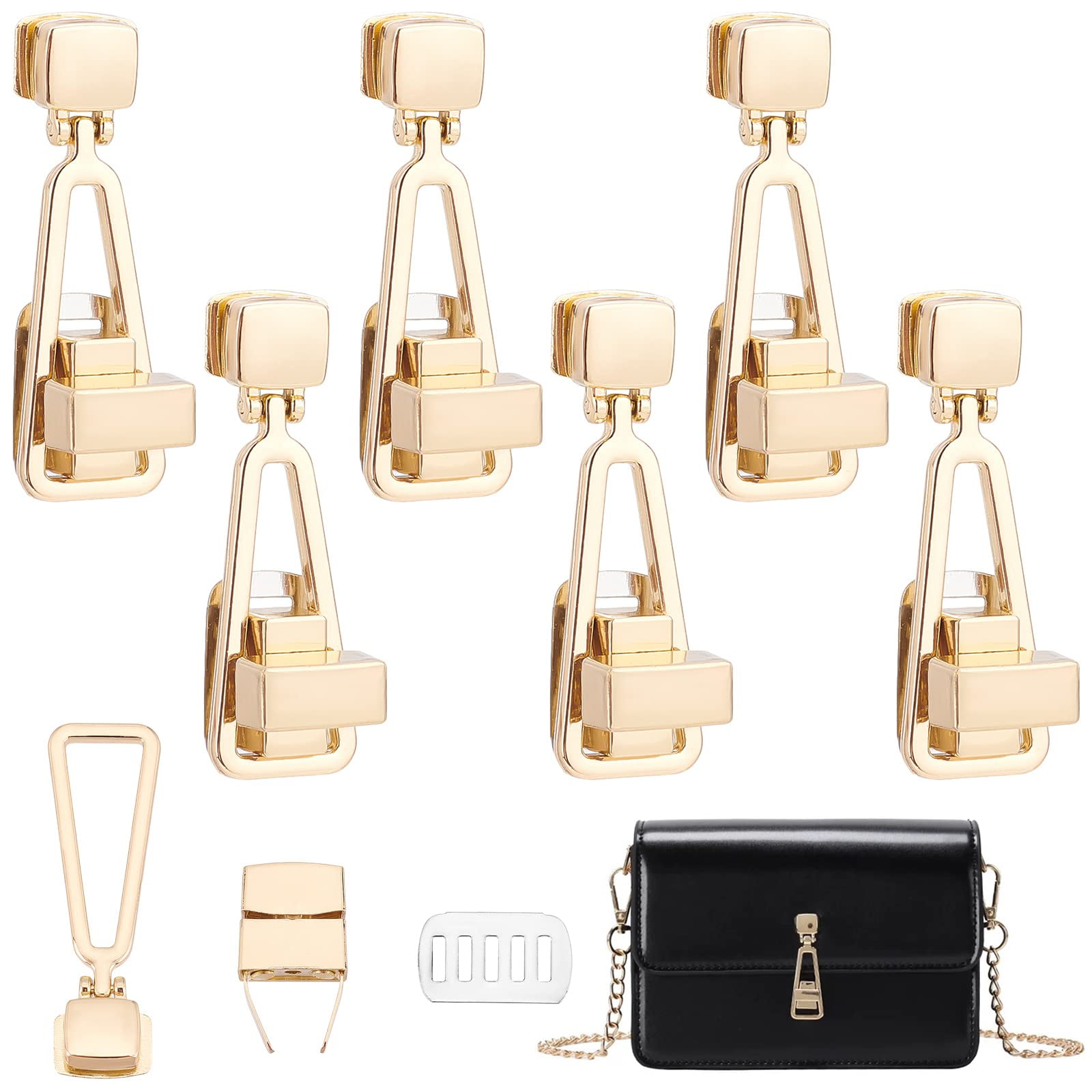 PH PandaHall 6 Sets Turn Lock AIS1 Clasp Pack Purses Twist Lock ...