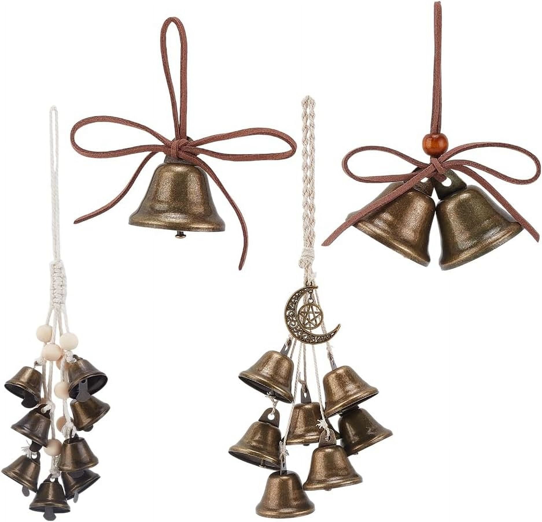 PH Set of 4 Vintage Hanging Bells Decorative Wind Chime Door Hanging ...