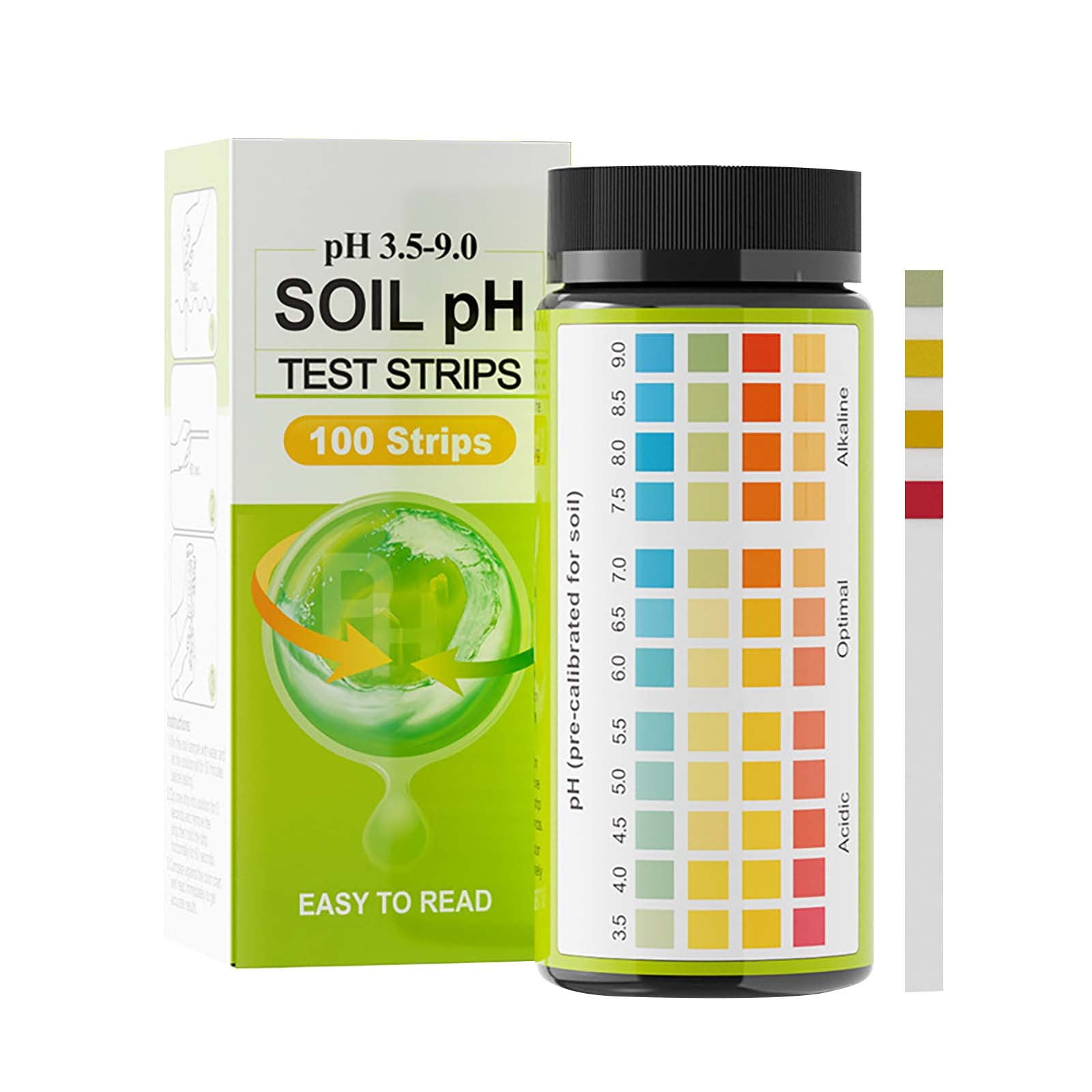 PH Test Strips 3.5-9: 100 Strips Universal Litmus Paper pH Test Strips ...