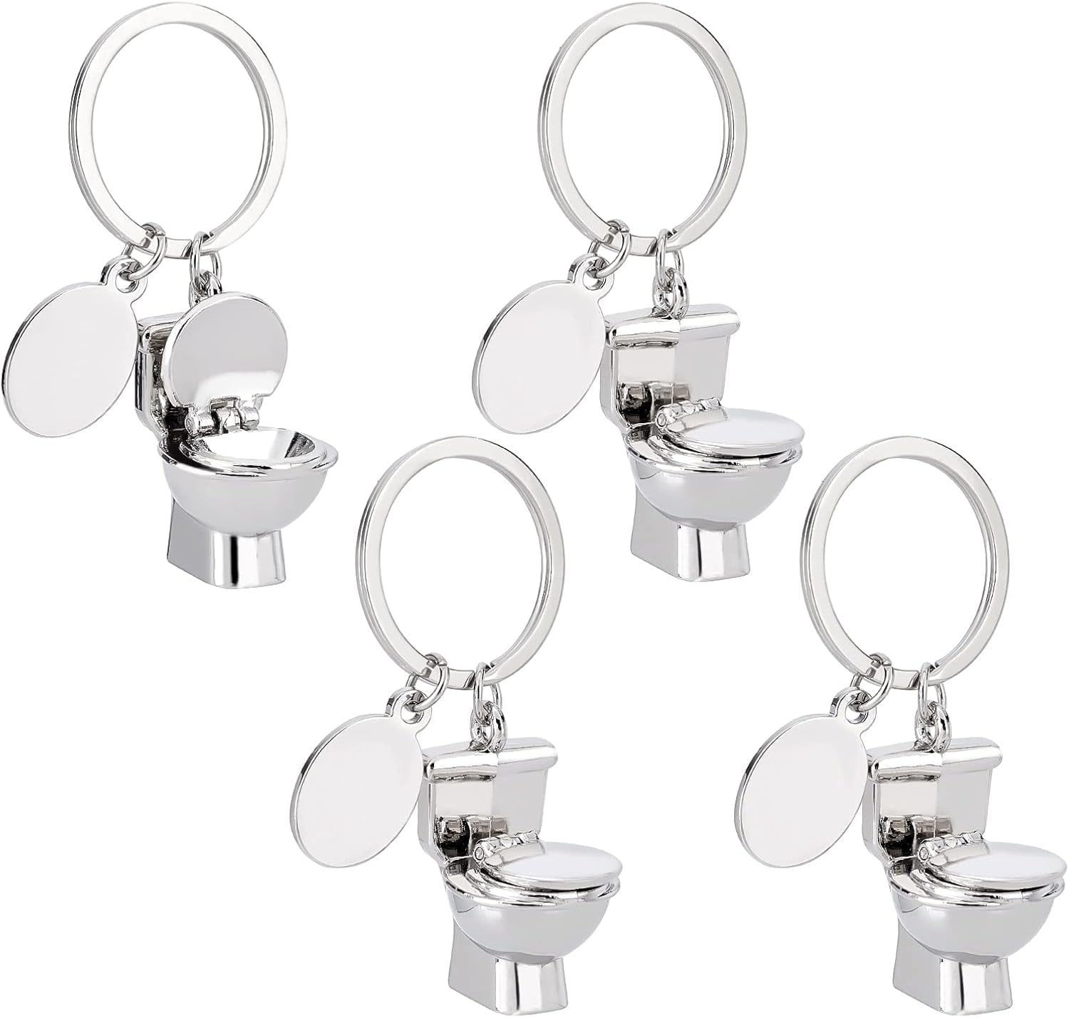 PH Toilet Novelty Keychain Key Organizer Holder Funny Keyring Mini Key ...