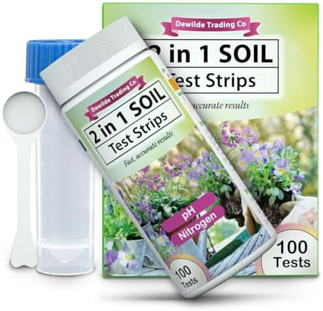 PH and Nitrogen Soil Test Kit with Test Tube - 100 Test Included ...