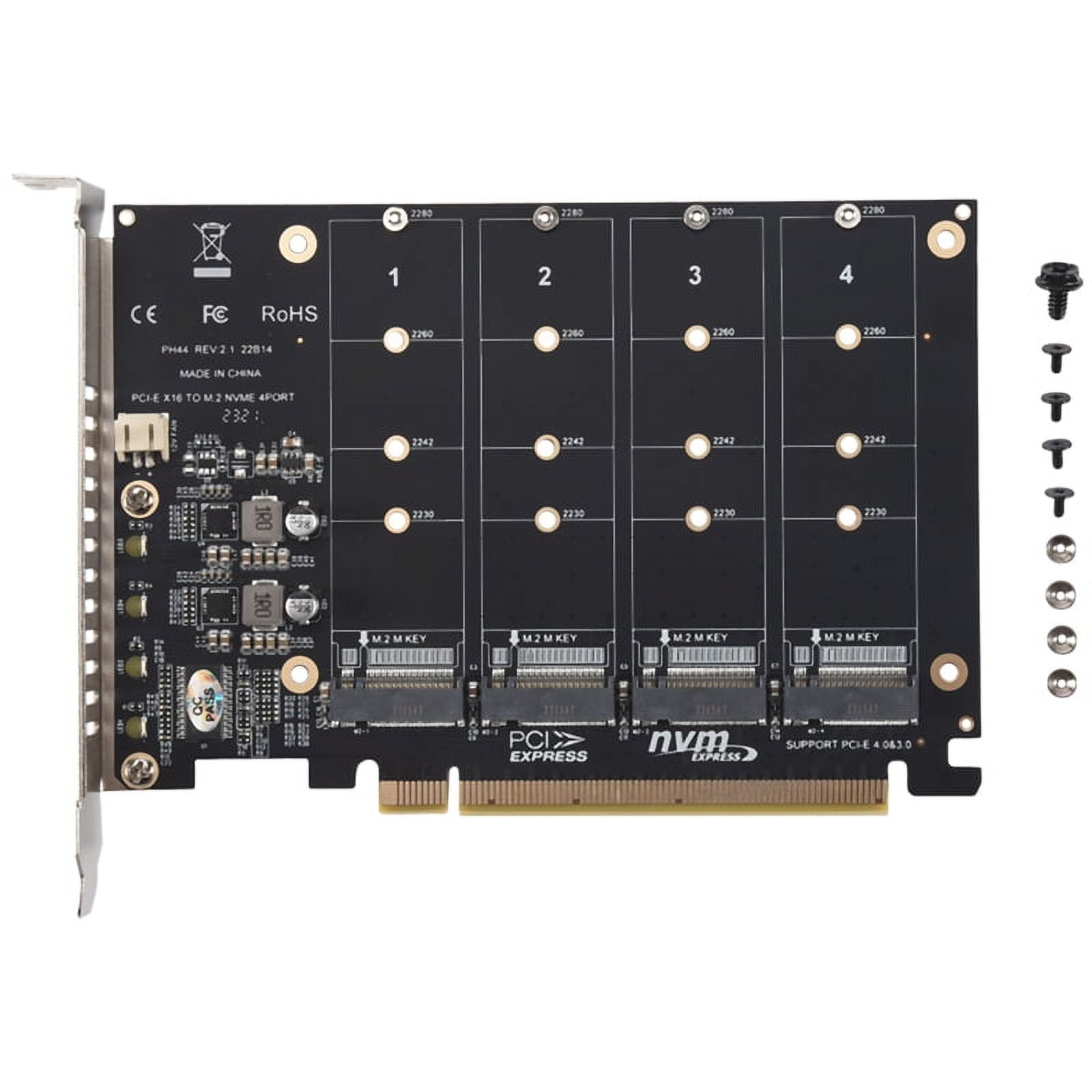 PH44 NVME 4-Disk Array Card PCIE Signal Split - Walmart.com
