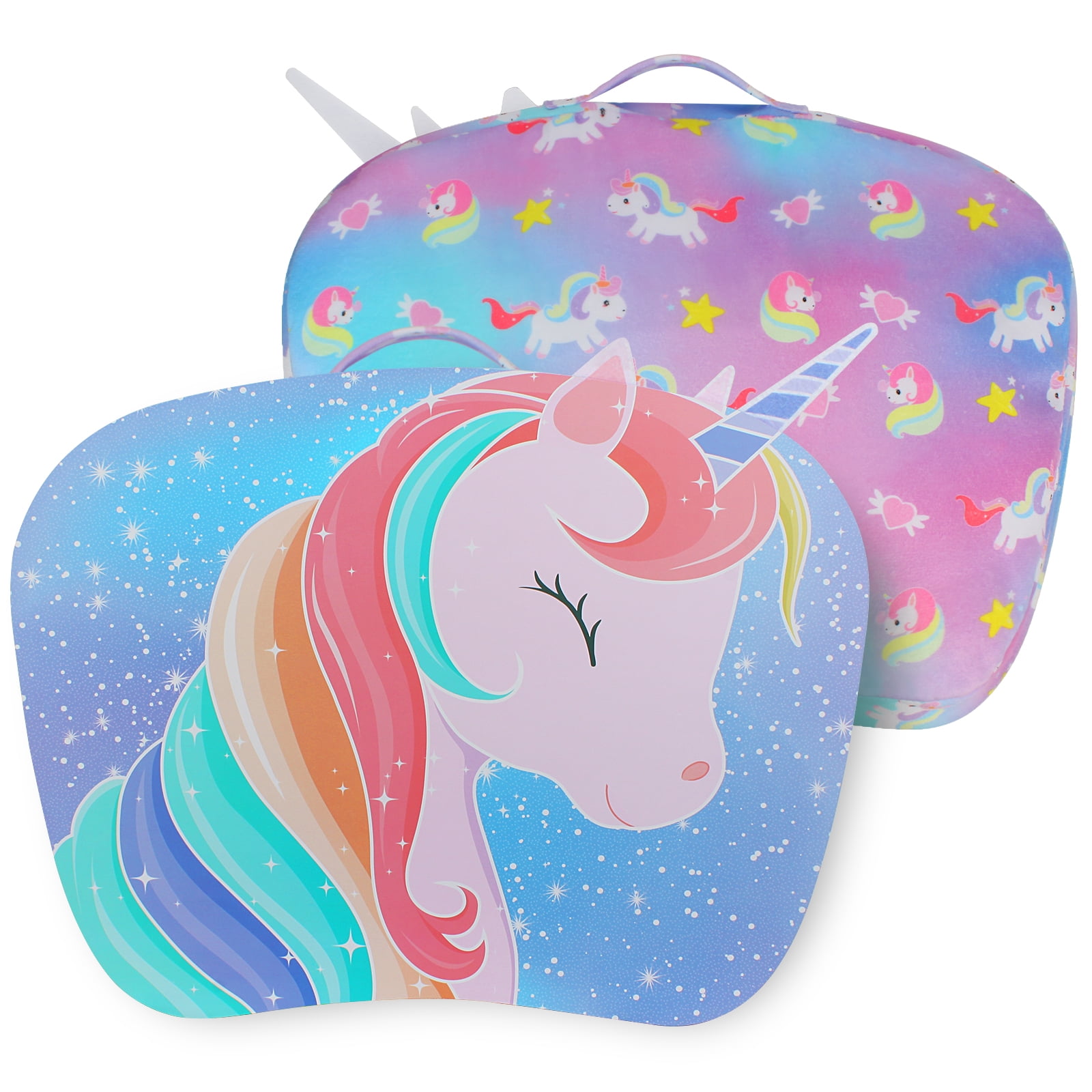 PHANCIR 17" x 13" Kids Lap Desk Unicorn Style, Lightweight Soft Touch ...
