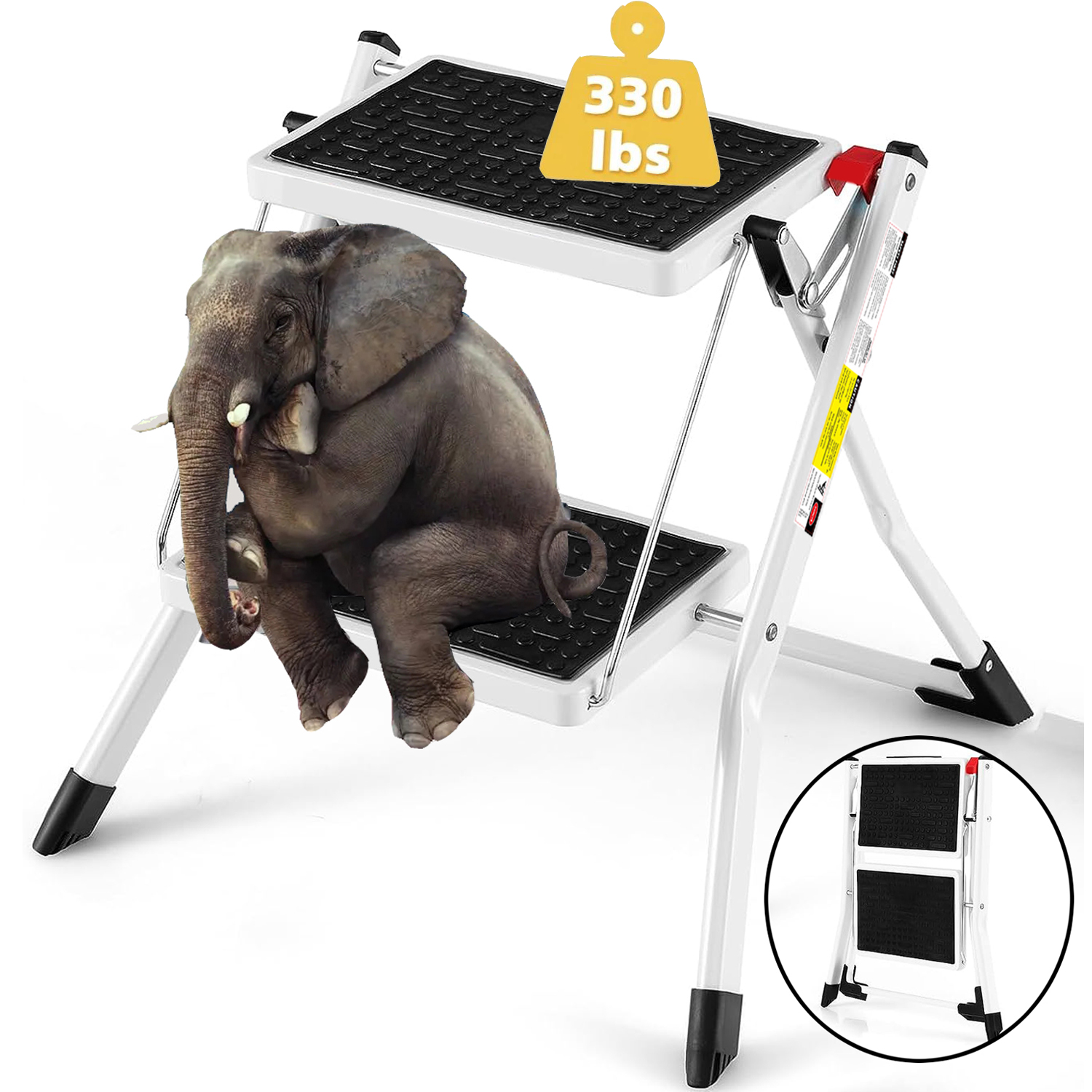 Rubbermaid 2-Step Steel Step Stool - Walmart.com