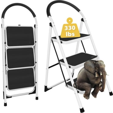 Mainstays One Step Folding Step Stool, Black Plastic - Walmart.com