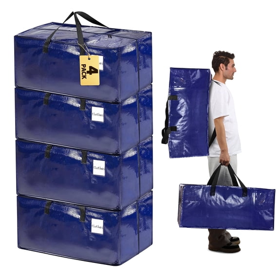 PHANCIR Moving Bags Heavy Duty Extra Large with Handles& Backpack ...