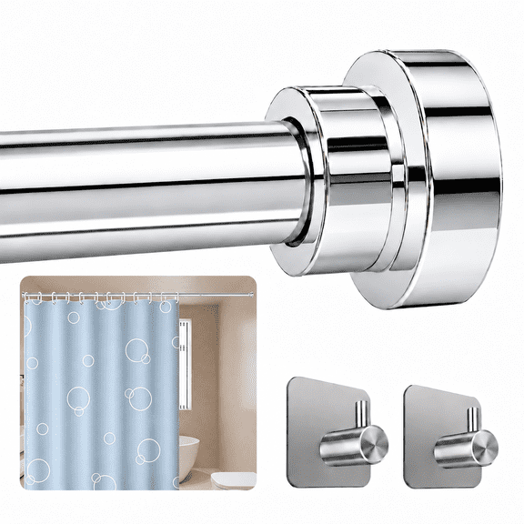 Bronze Adjustable Telescoping Stainless Steel Shower Curtain Rod, 31-80 ...