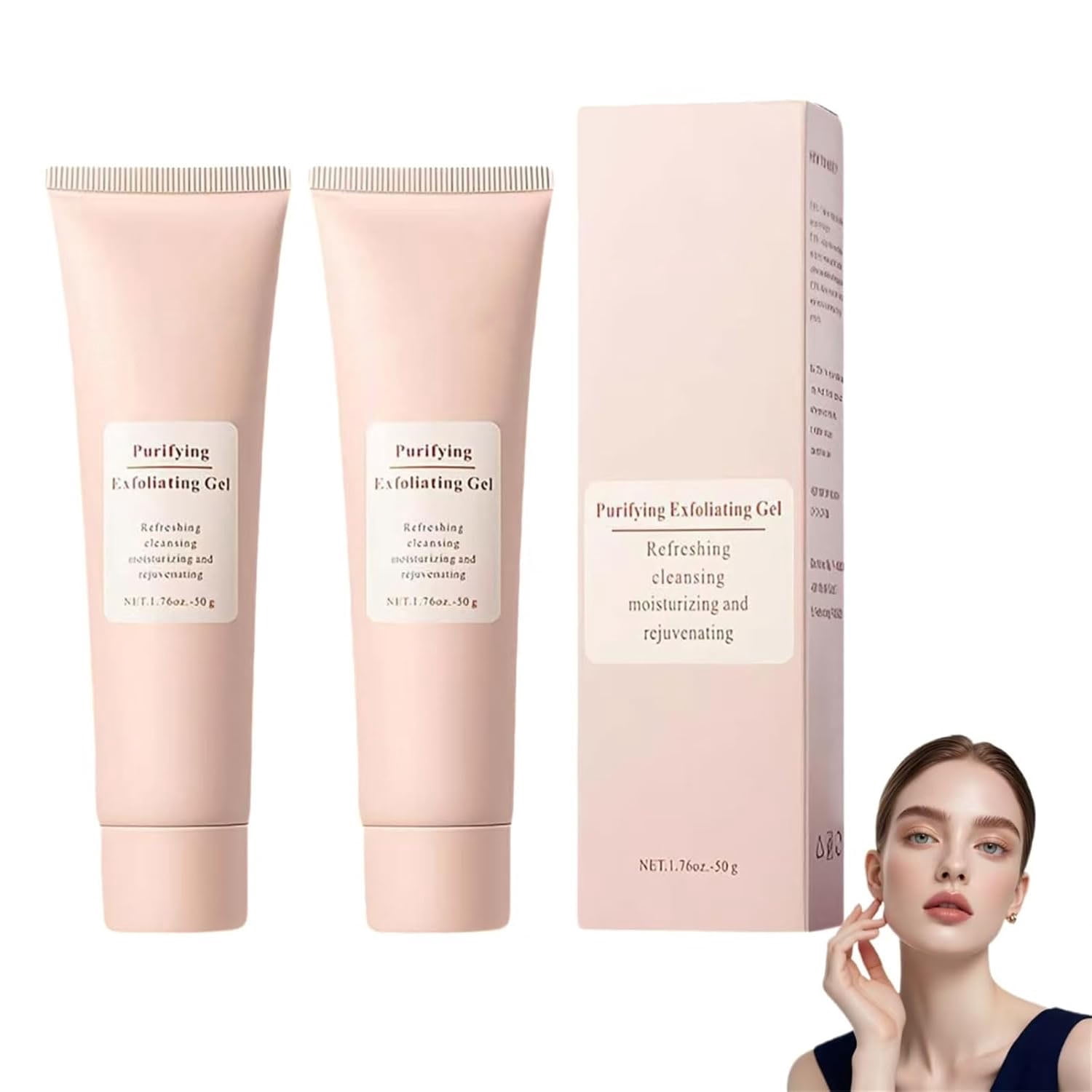 PHANSTA Purifying Exfoliating Gel, Gentle Exfoliator for Face & Body ...