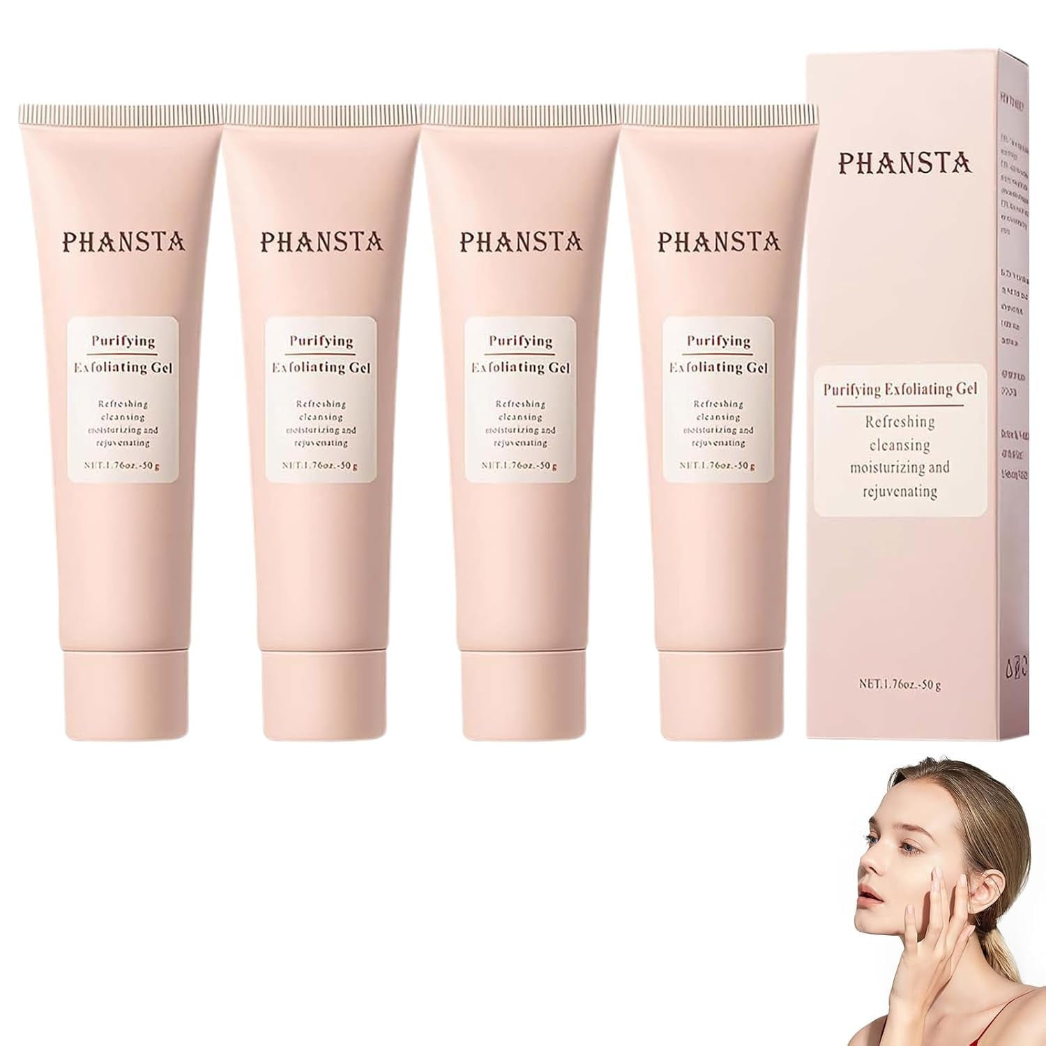 PHANSTA Purifying Exfoliating Gel, PHANSTA Purifying Enzymes Exfoliating Gel, 2025 New Upgrade ...